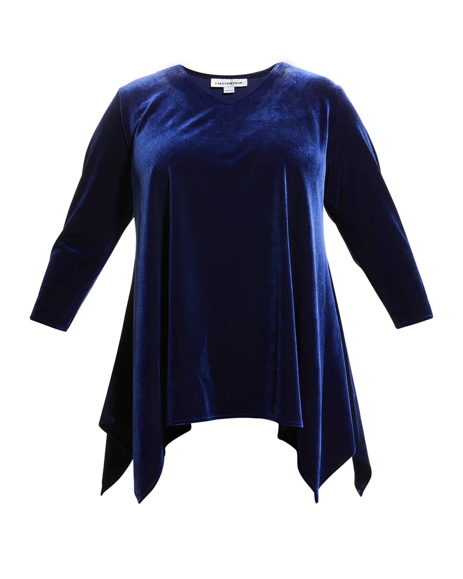 Caroline Rose Plus Size Velvet Swing Tunic | Neiman Marcus