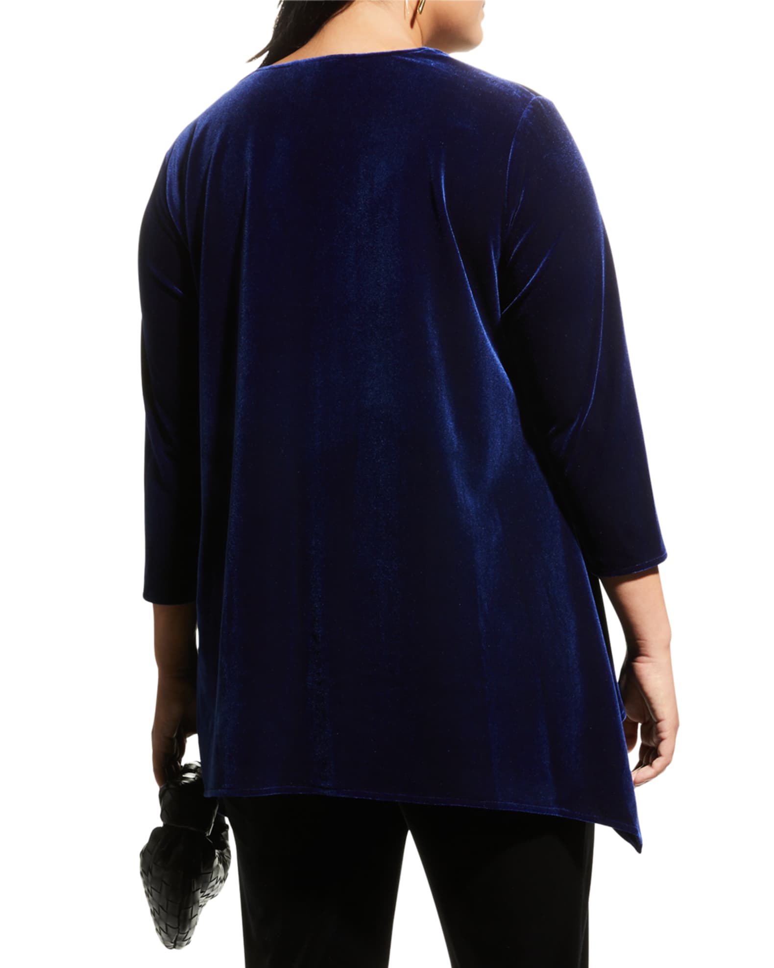 Caroline Rose Plus Size Velvet Swing Tunic | Neiman Marcus
