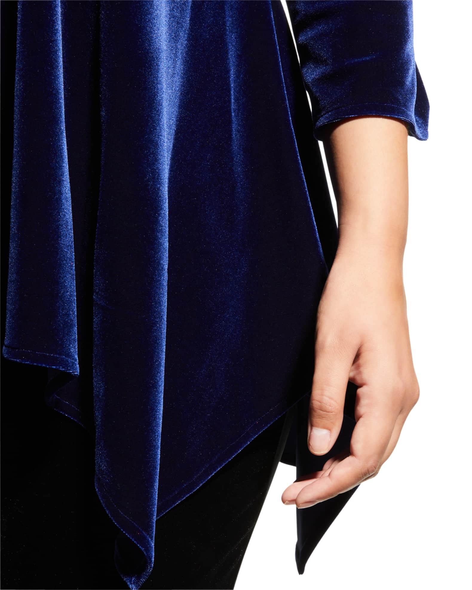 Caroline Rose Plus Size Velvet Swing Tunic | Neiman Marcus