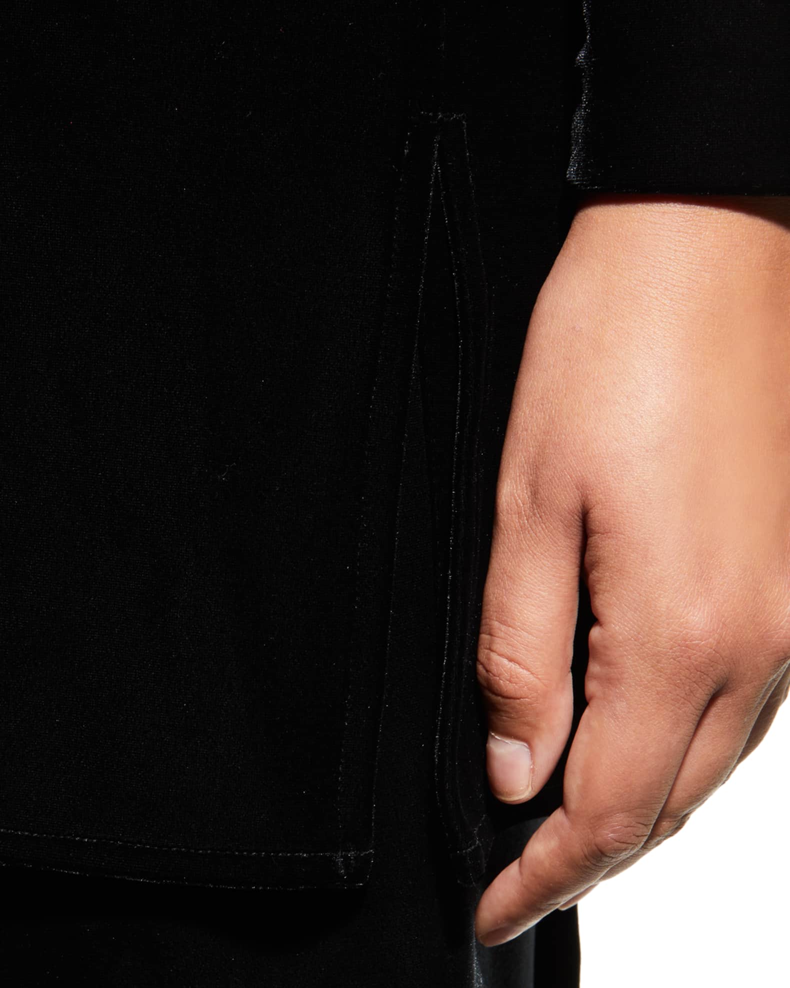 Caroline Rose Plus Size Madison Velvet Button-Front Shirt | Neiman Marcus