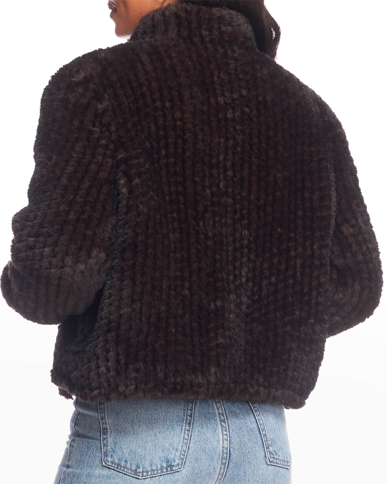 Fabulous Furs 5th Ave Faux Fur Bomber Jacket | Neiman Marcus