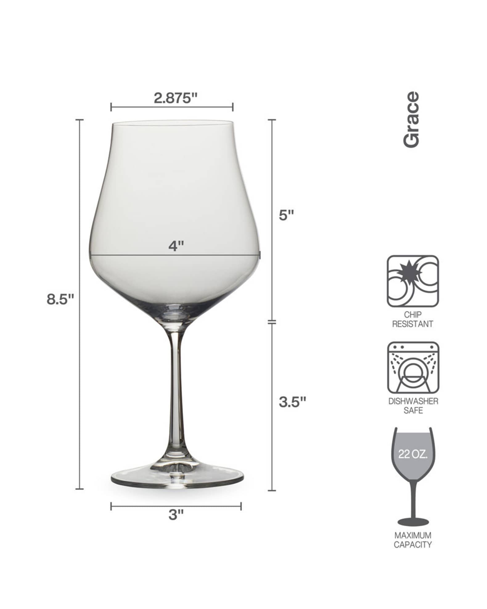 Mikasa Grace 22 oz. Red Wine Glasses, Set of 4 | Neiman Marcus