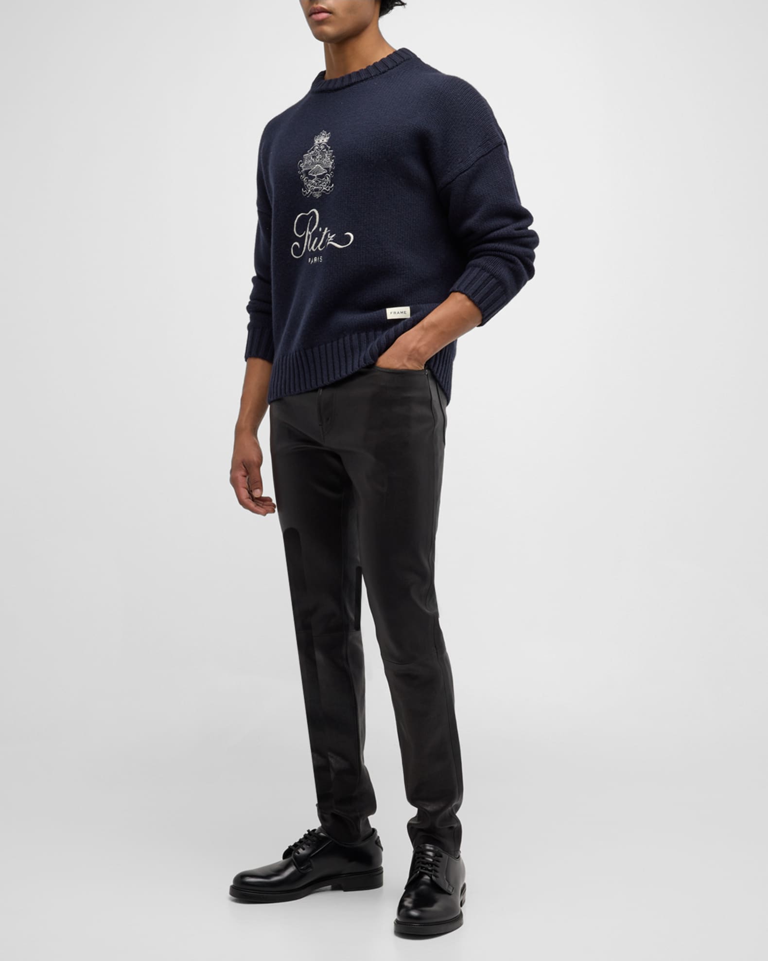FRAME x Ritz Paris FRAME x Ritz Paris Men's Cashmere Crest Sweater ...
