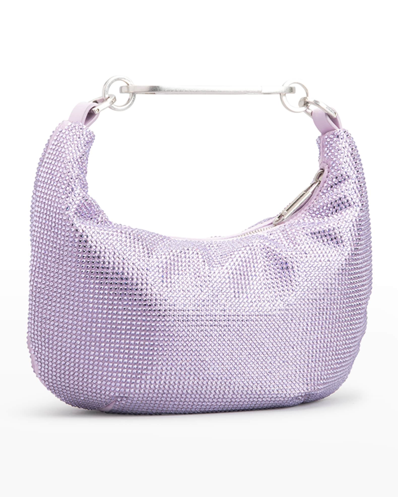 Off-White Paperclip Strass Top-Handle Bag | Neiman Marcus