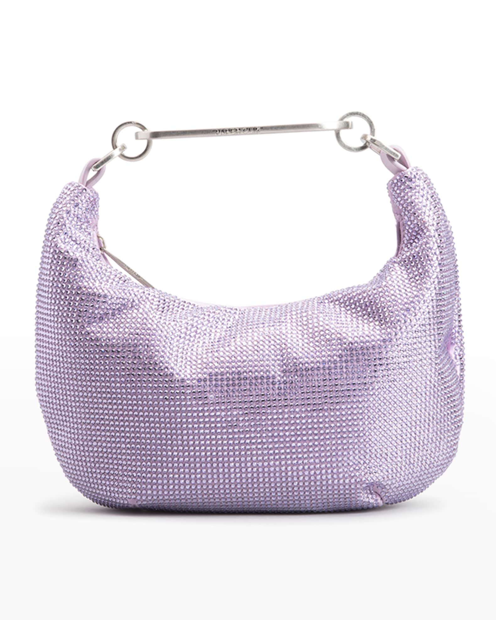 Off-White Paperclip Strass Top-Handle Bag | Neiman Marcus