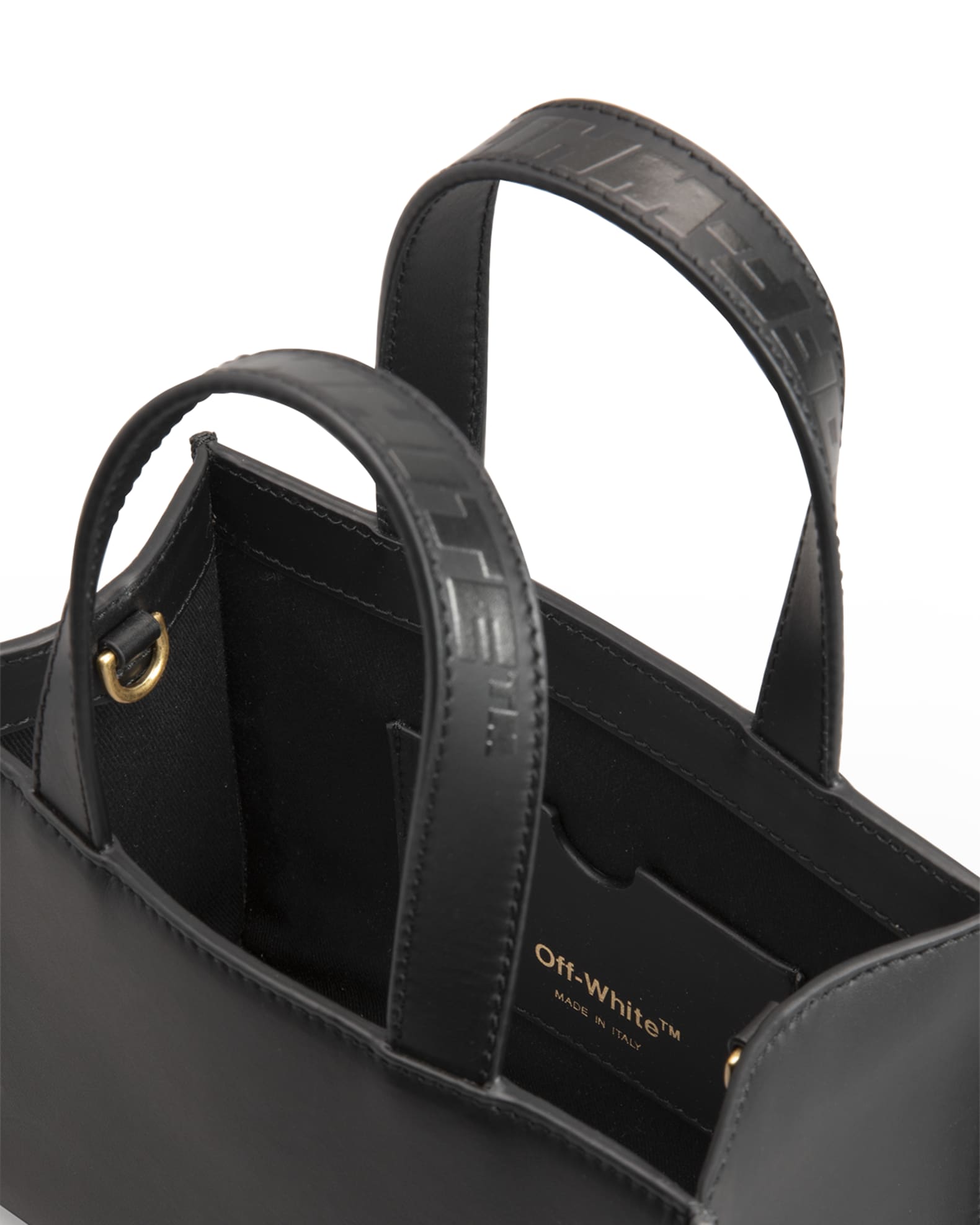 Off-White Hybrid Lettering Shopper Tote Bag | Neiman Marcus