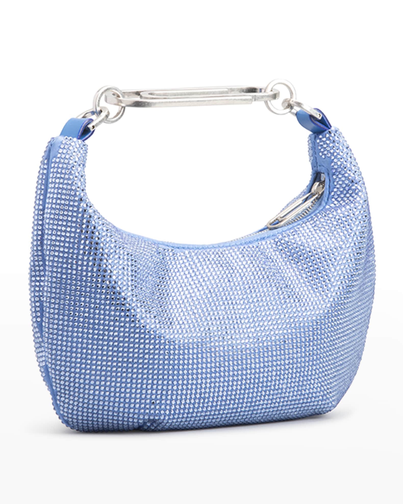 Off-White Paperclip Strass Top-Handle Bag | Neiman Marcus