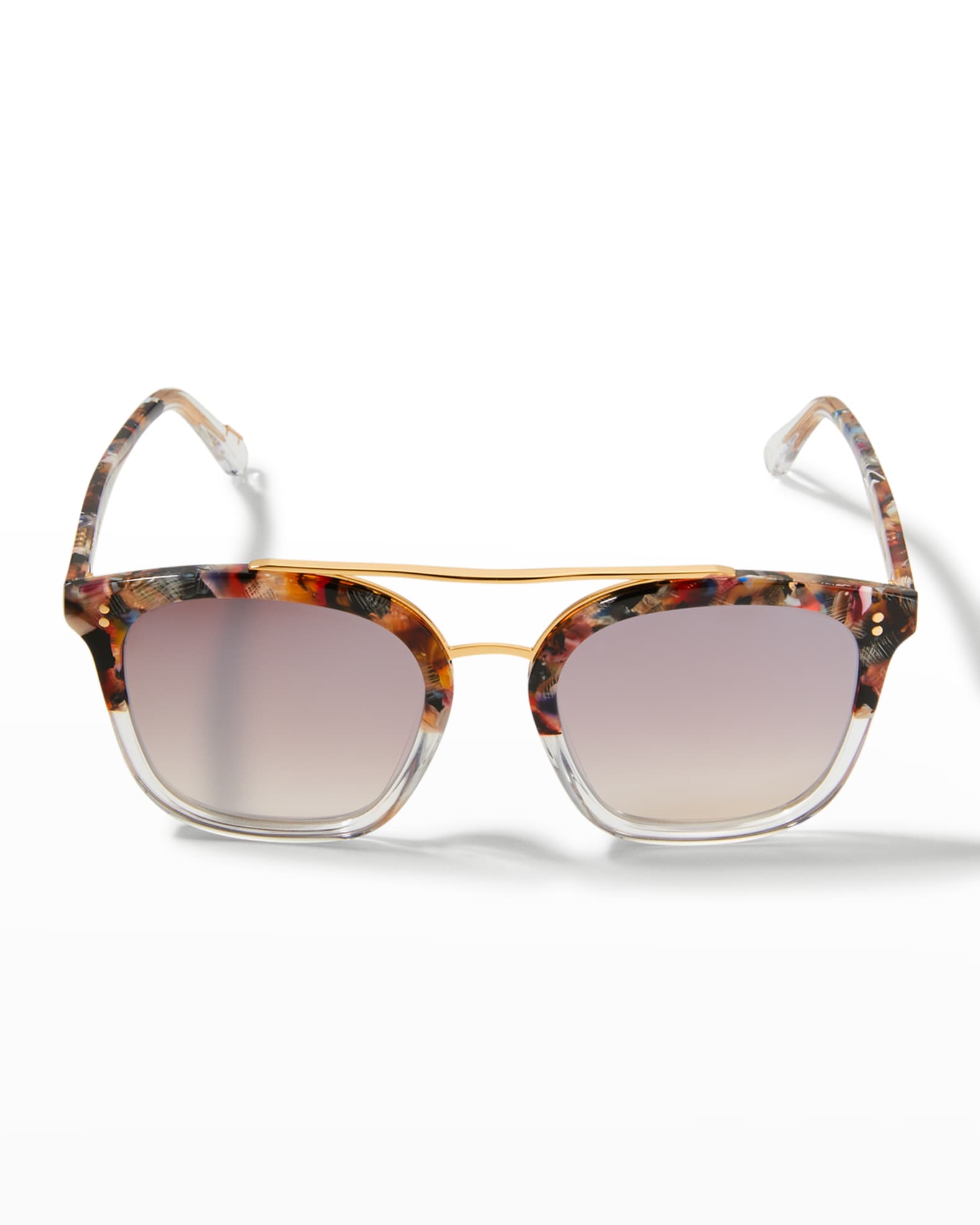 KREWE Coliseum Oversize Square Aviator Sunglasses - Capri | Neiman Marcus