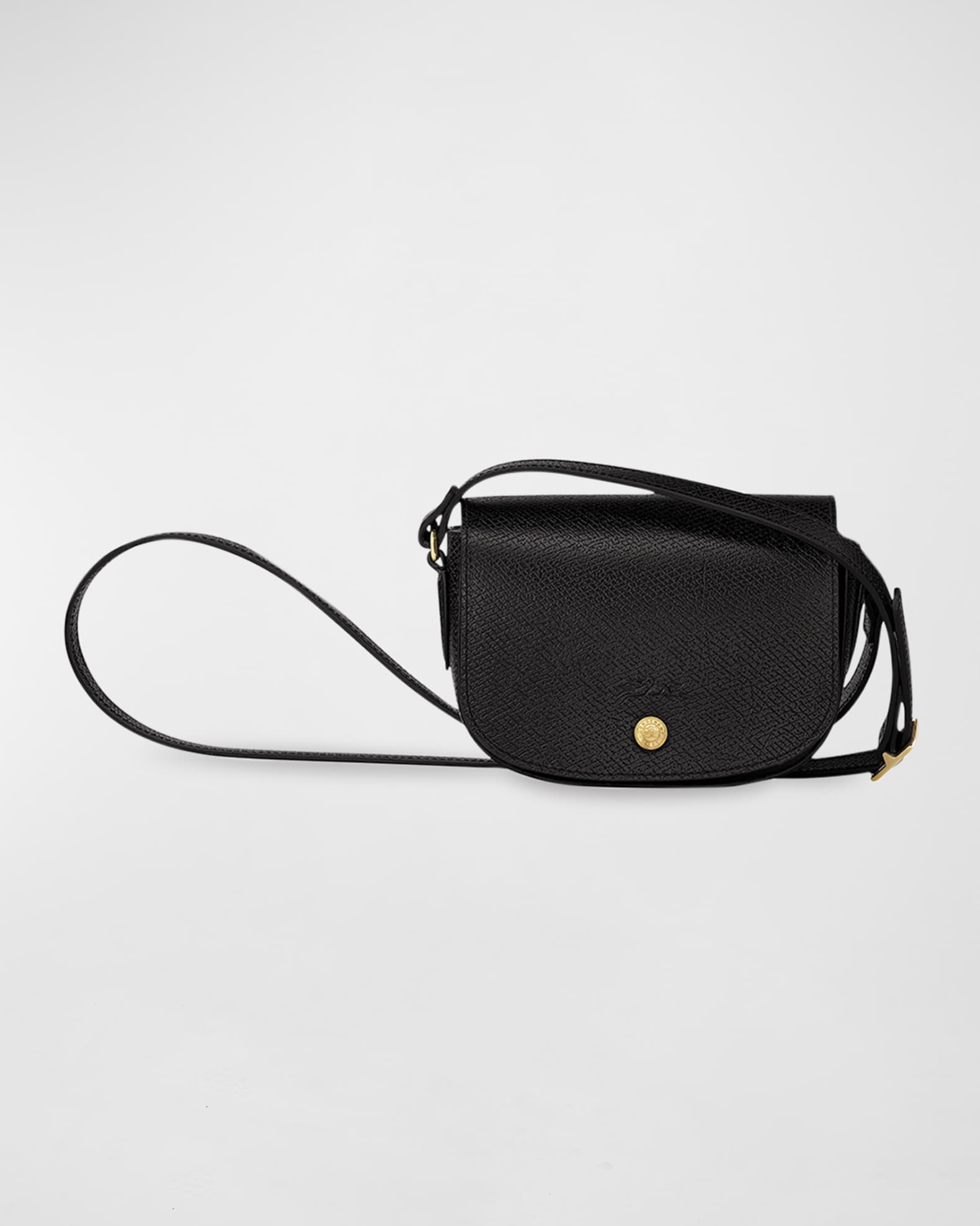 Longchamp Russie Small Leather Saddle Crossbody Bag | Neiman Marcus