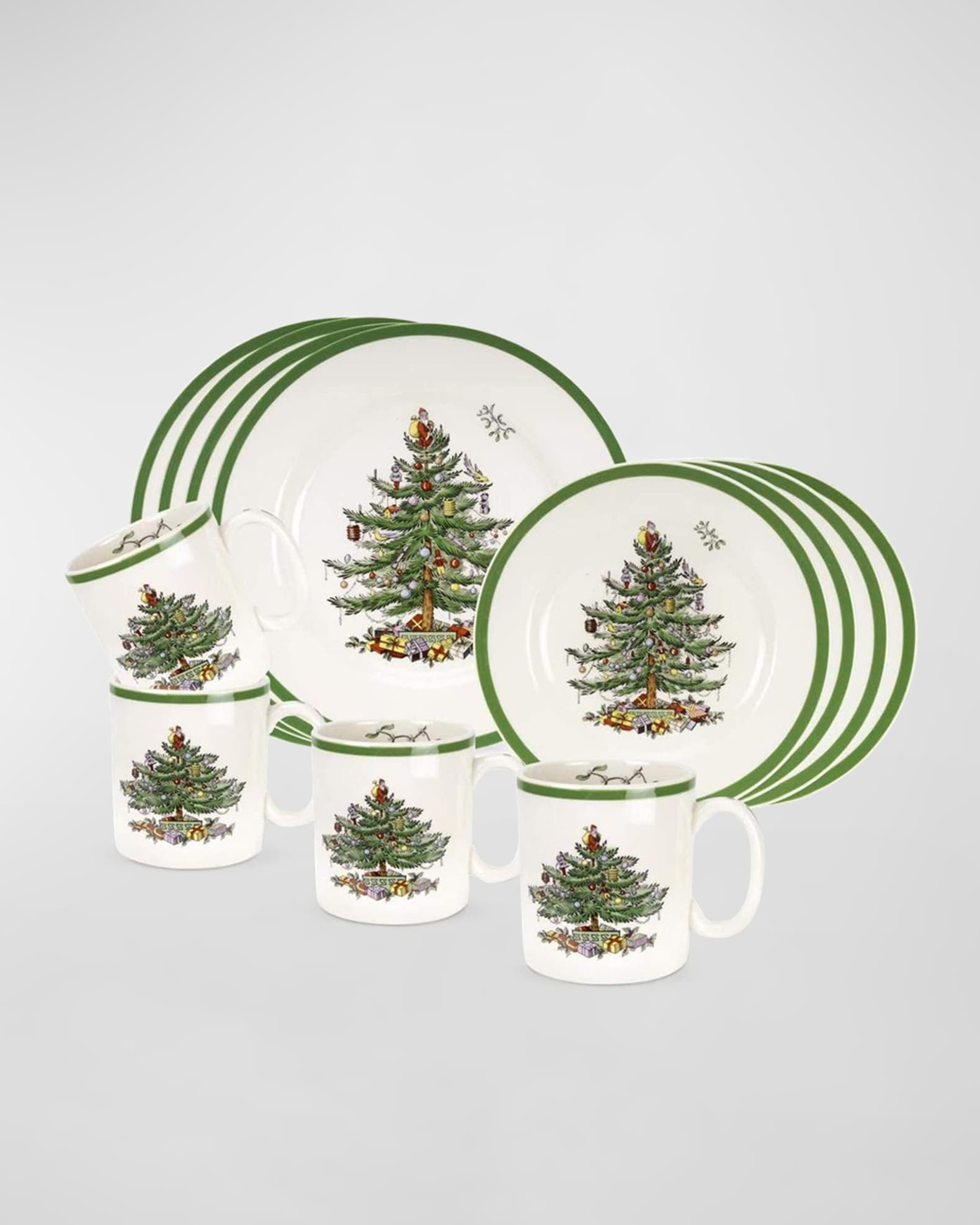 Spode Christmas Tree 12-Piece Dinnerware Set | Neiman Marcus