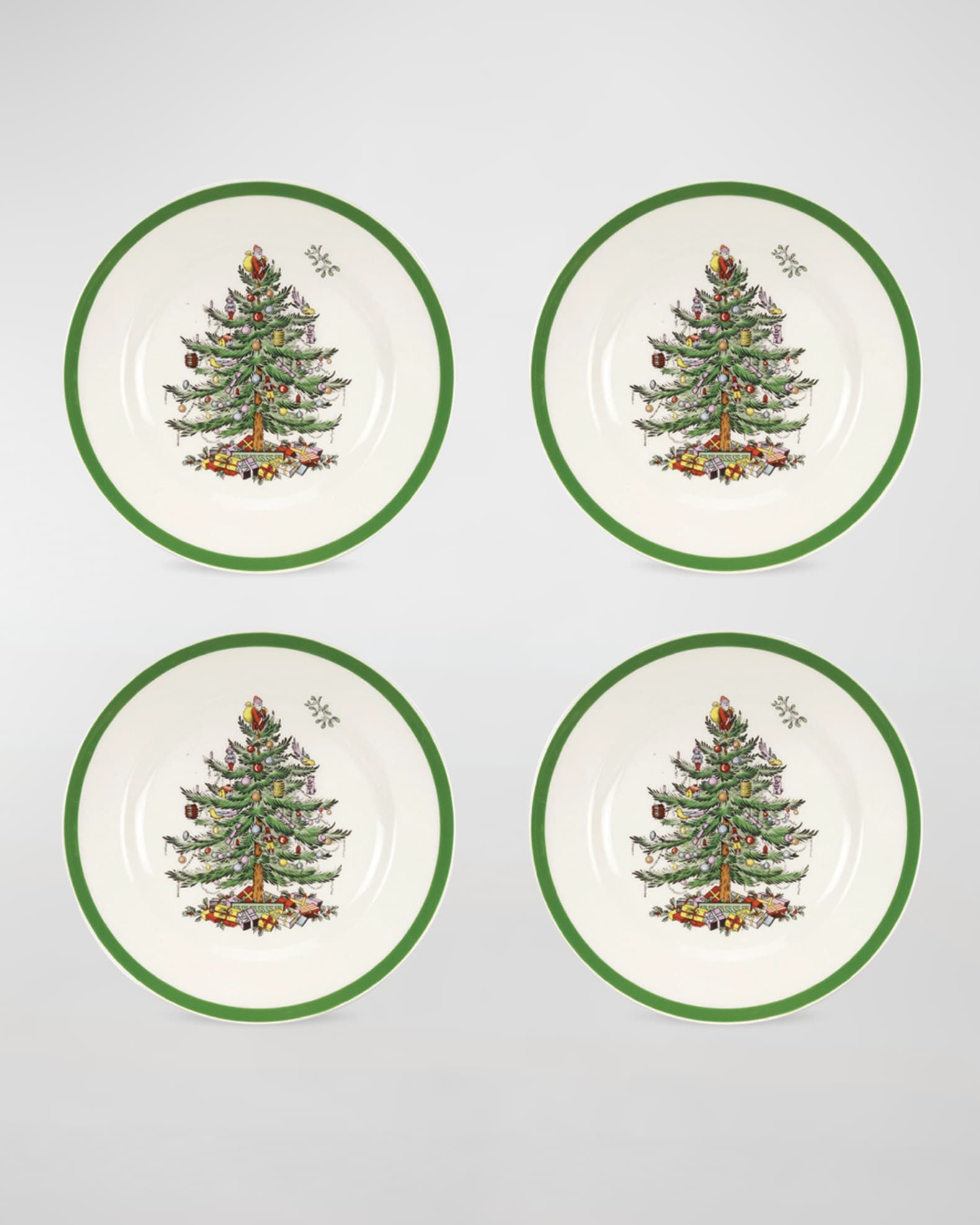 Spode Christmas Tree Set of 4 Salad Plates | Neiman Marcus