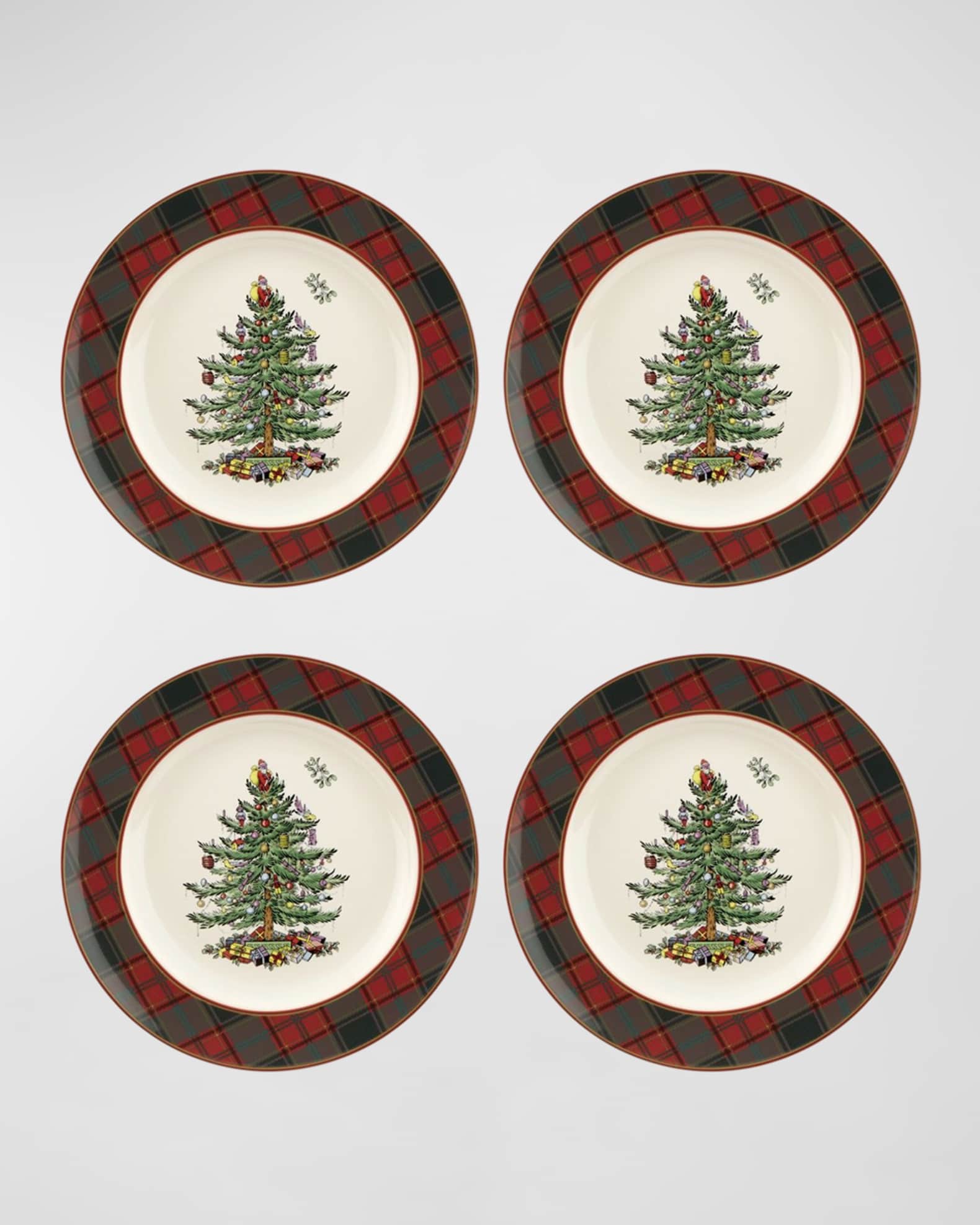 Christmas Tree Tartan Dinnerware Collection | Neiman Marcus