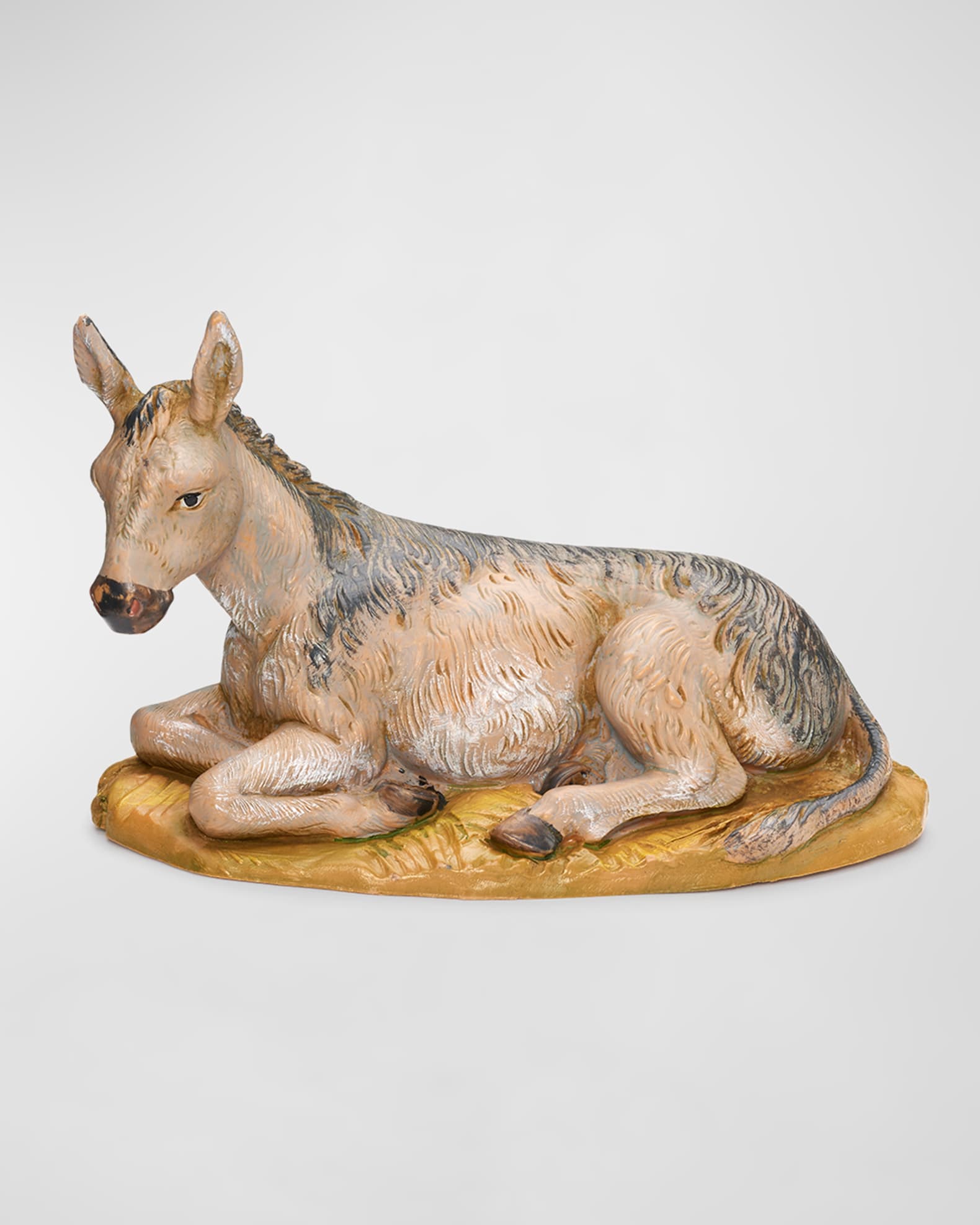 Fontanini 7.5" Scale Seated Donkey Nativity Figure | Neiman Marcus