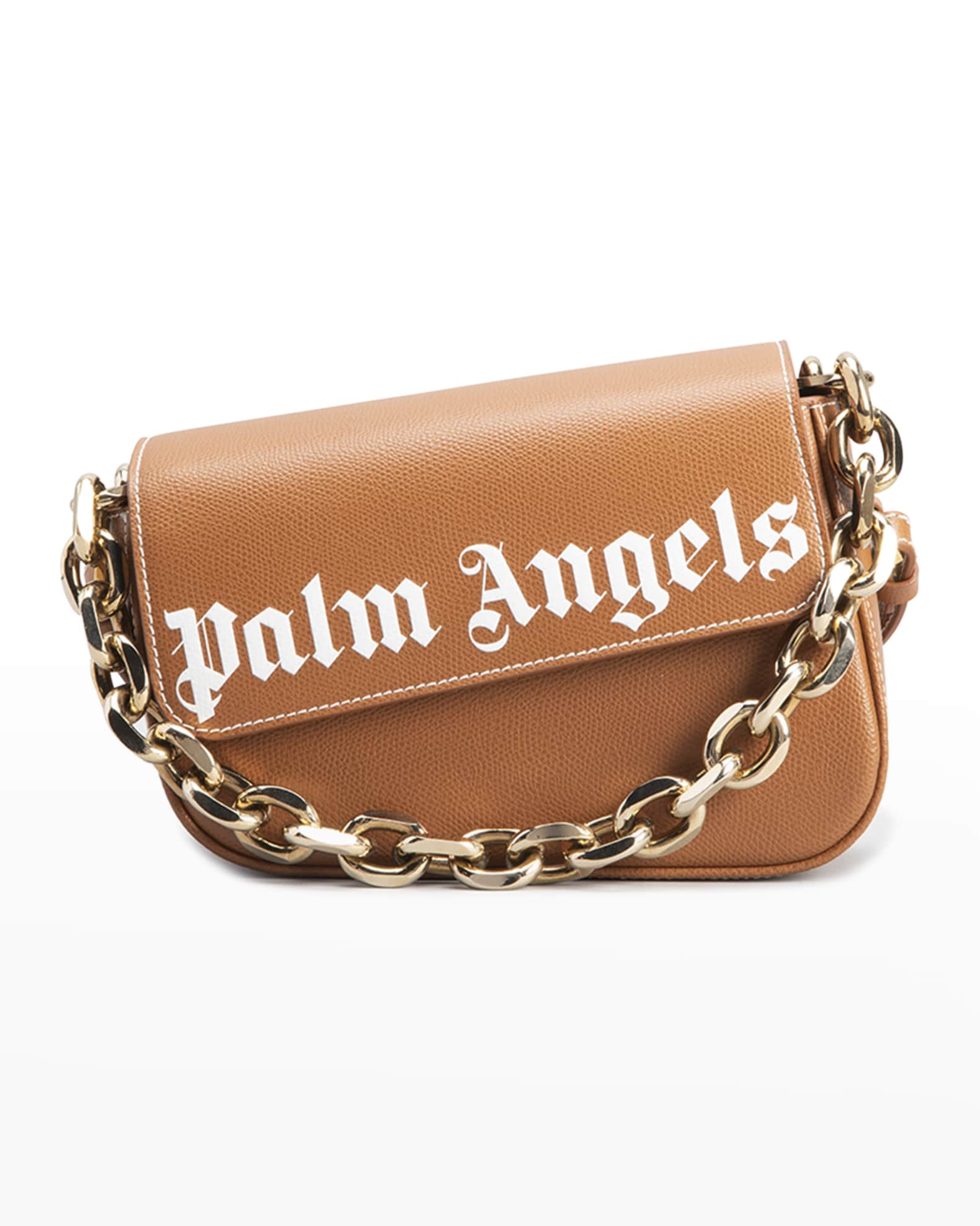 Palm Angels Crash Flap Lambskin Crossbody Bag | Neiman Marcus
