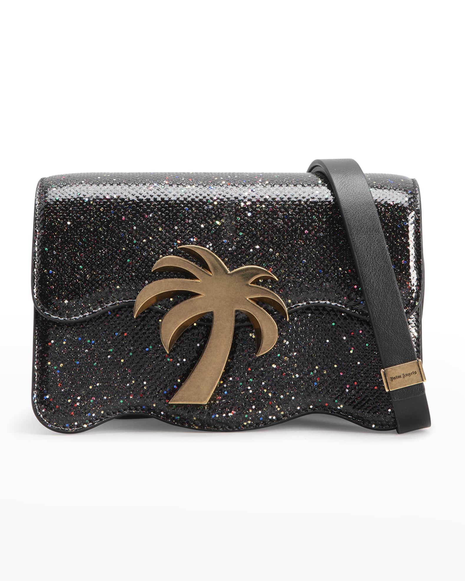 Palm Angels Palm Beach Night Out Glitter Crossbody Bag | Neiman Marcus