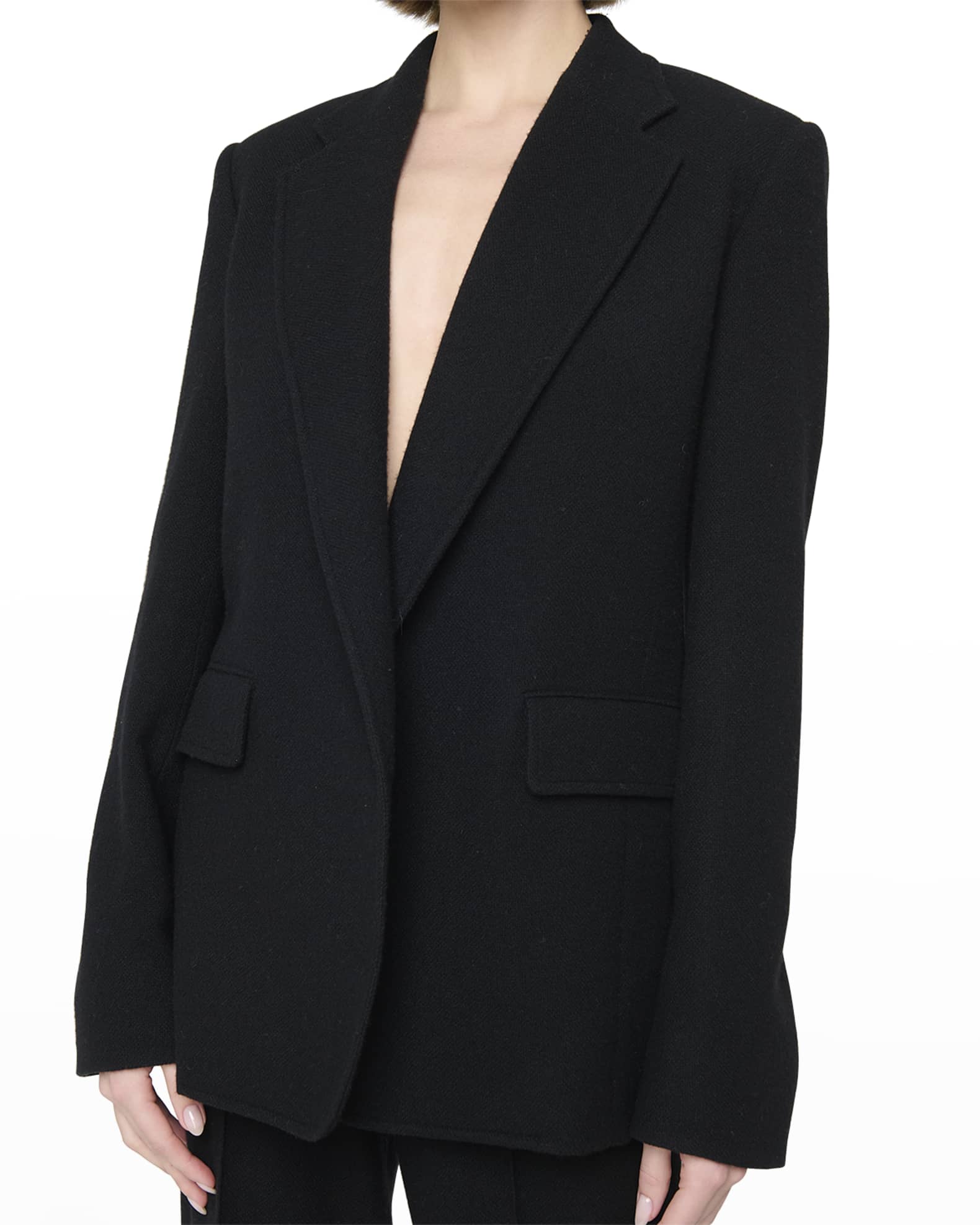 Chloe Gauzy Recycled Cashmere Wool Jacket | Neiman Marcus