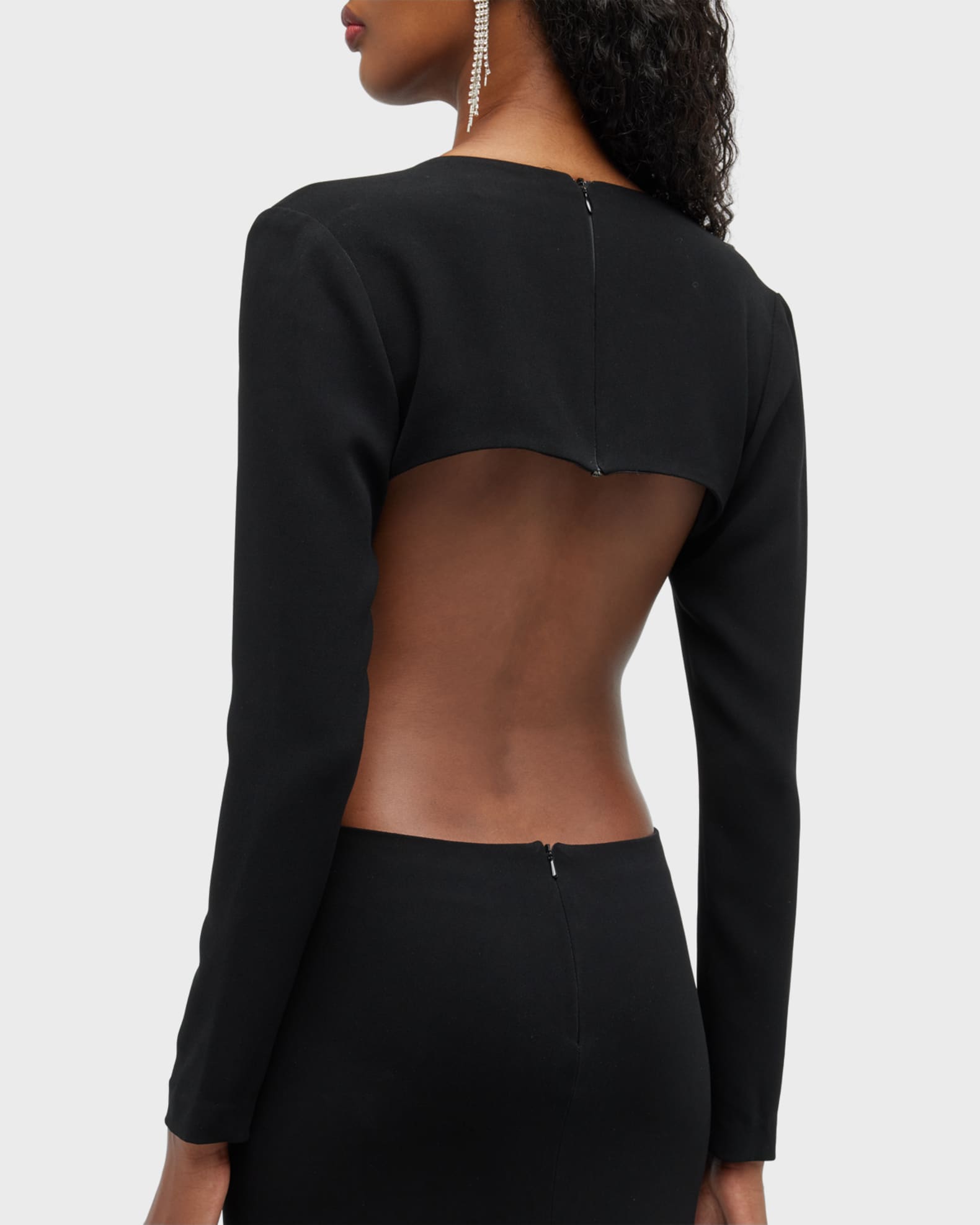 MONOT Long Sleeve Cutout Column Gown | Neiman Marcus
