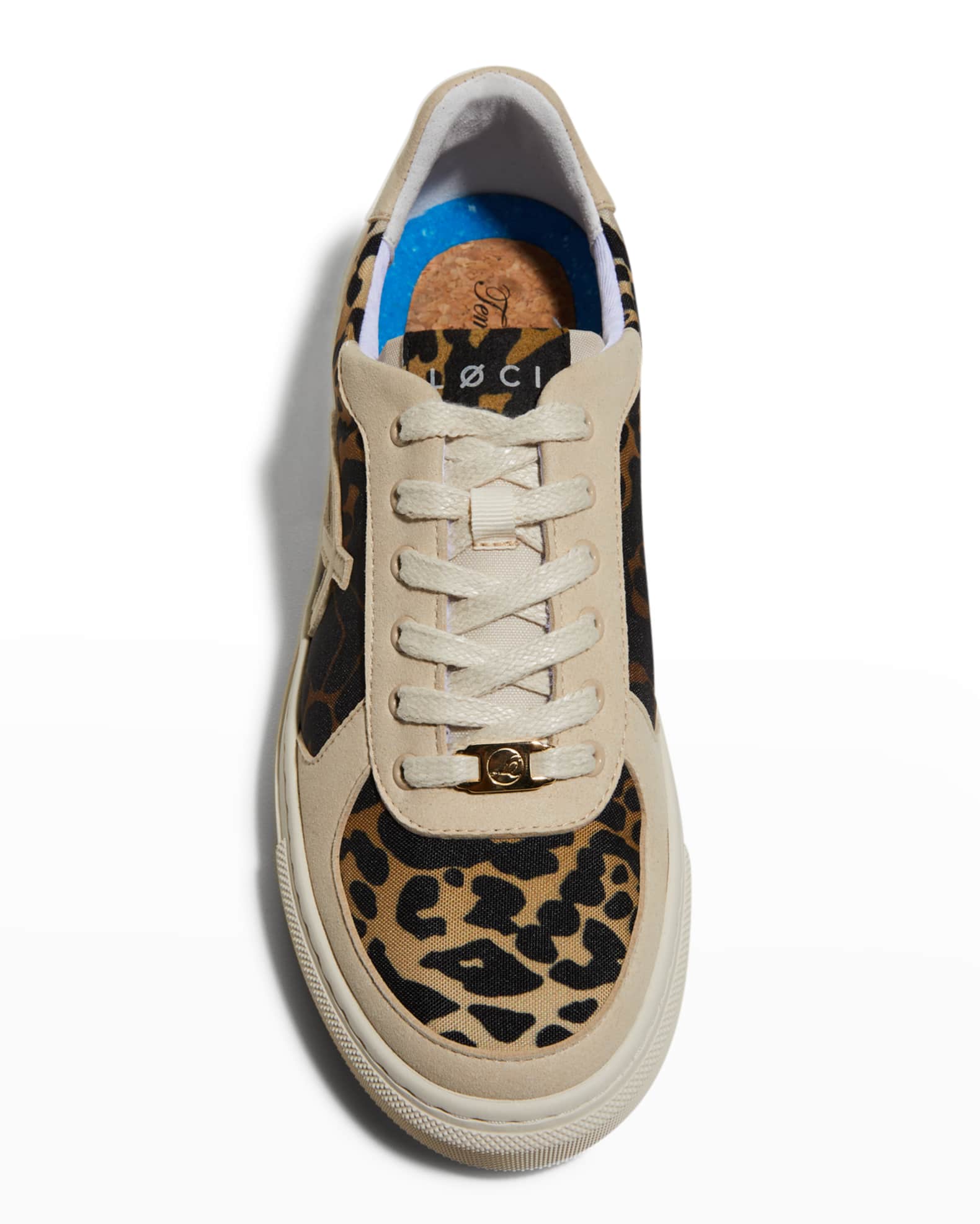 LOCI Seven Vegan Recycled Ocean Plastic Leopard Low-Top Court Sneakers ...