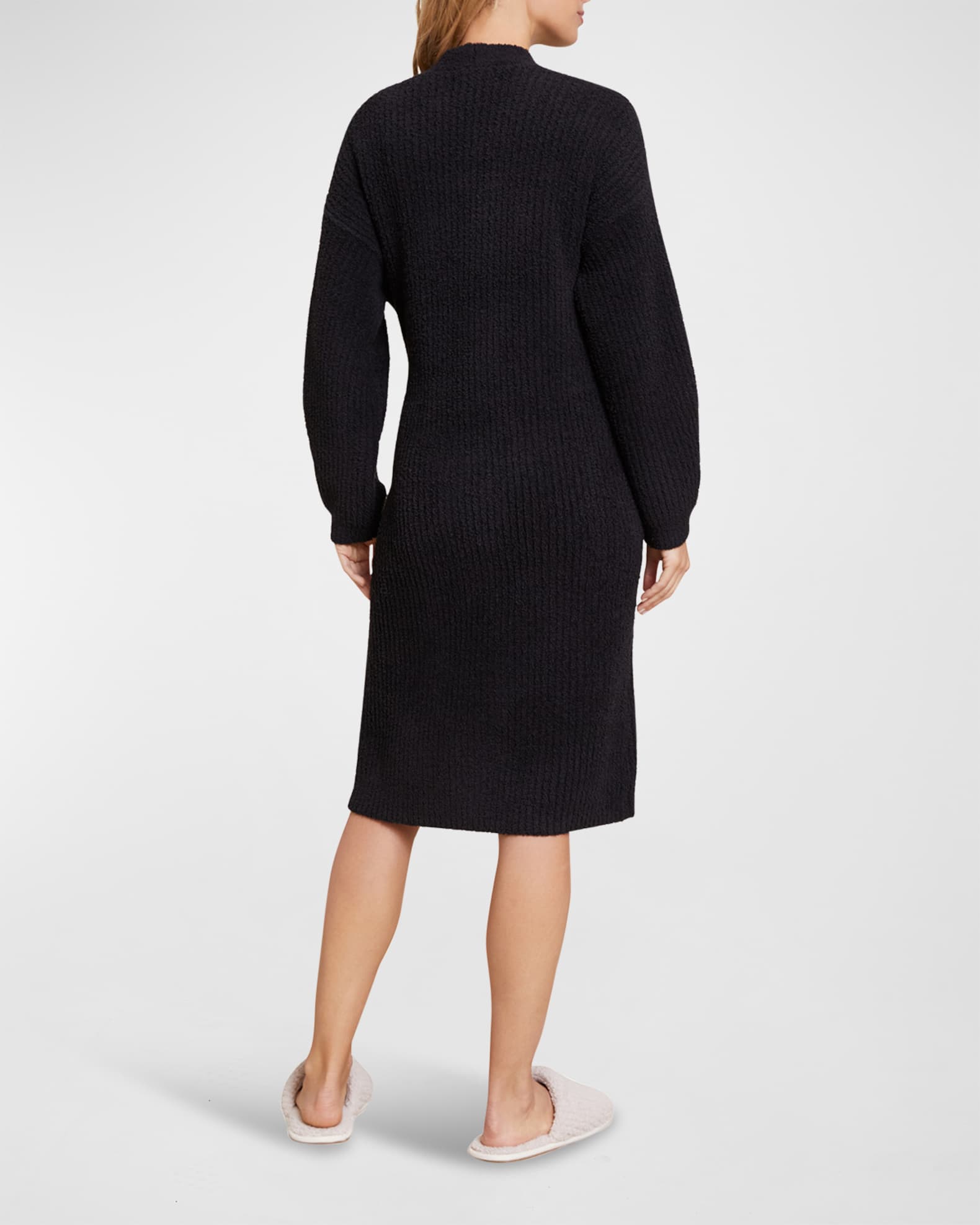 Barefoot Dreams Ribbed CozyChic Side-Tie Robe | Neiman Marcus