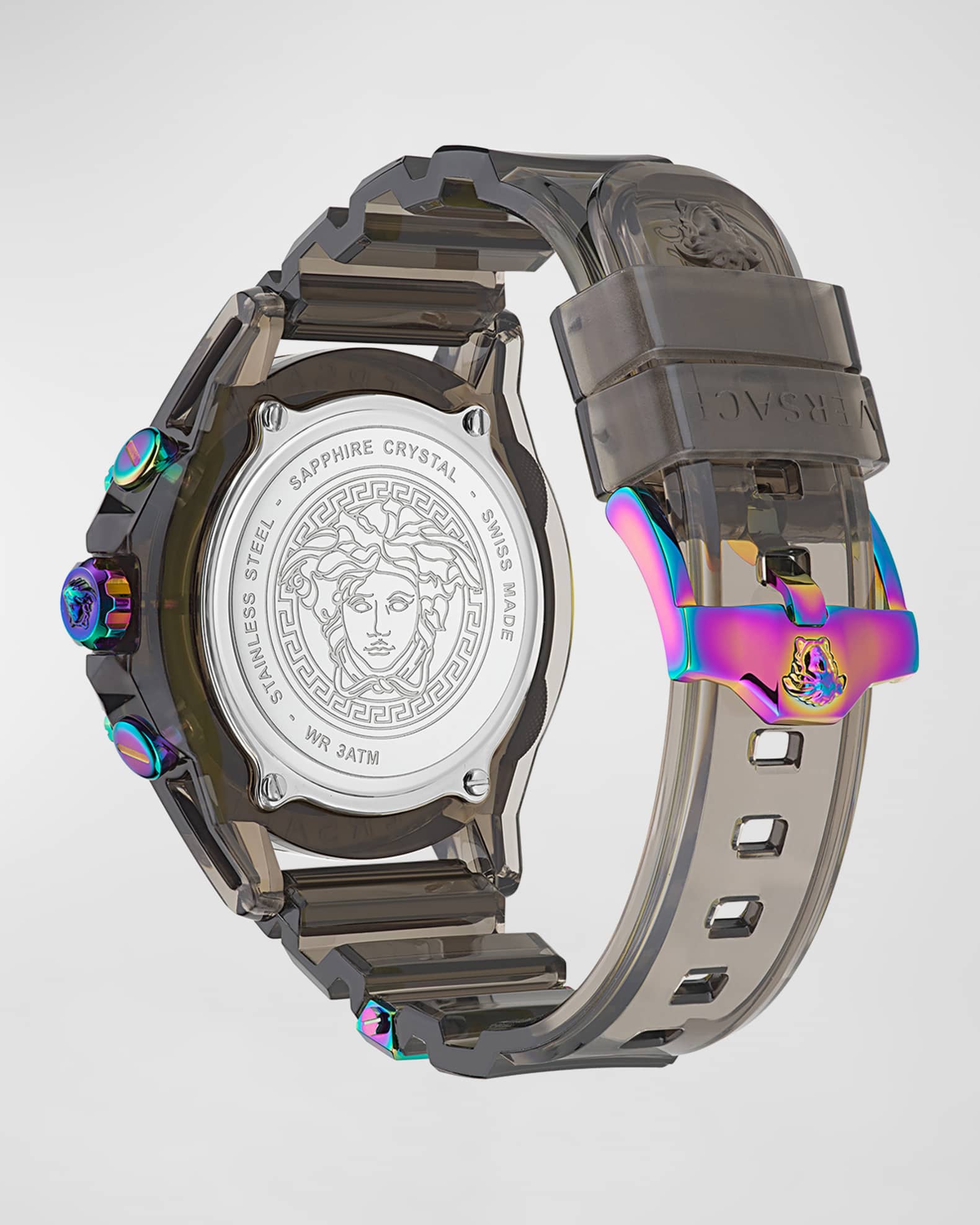 Versace Men's Icon Active Silicone Chronograph Watch, 44mm | Neiman Marcus