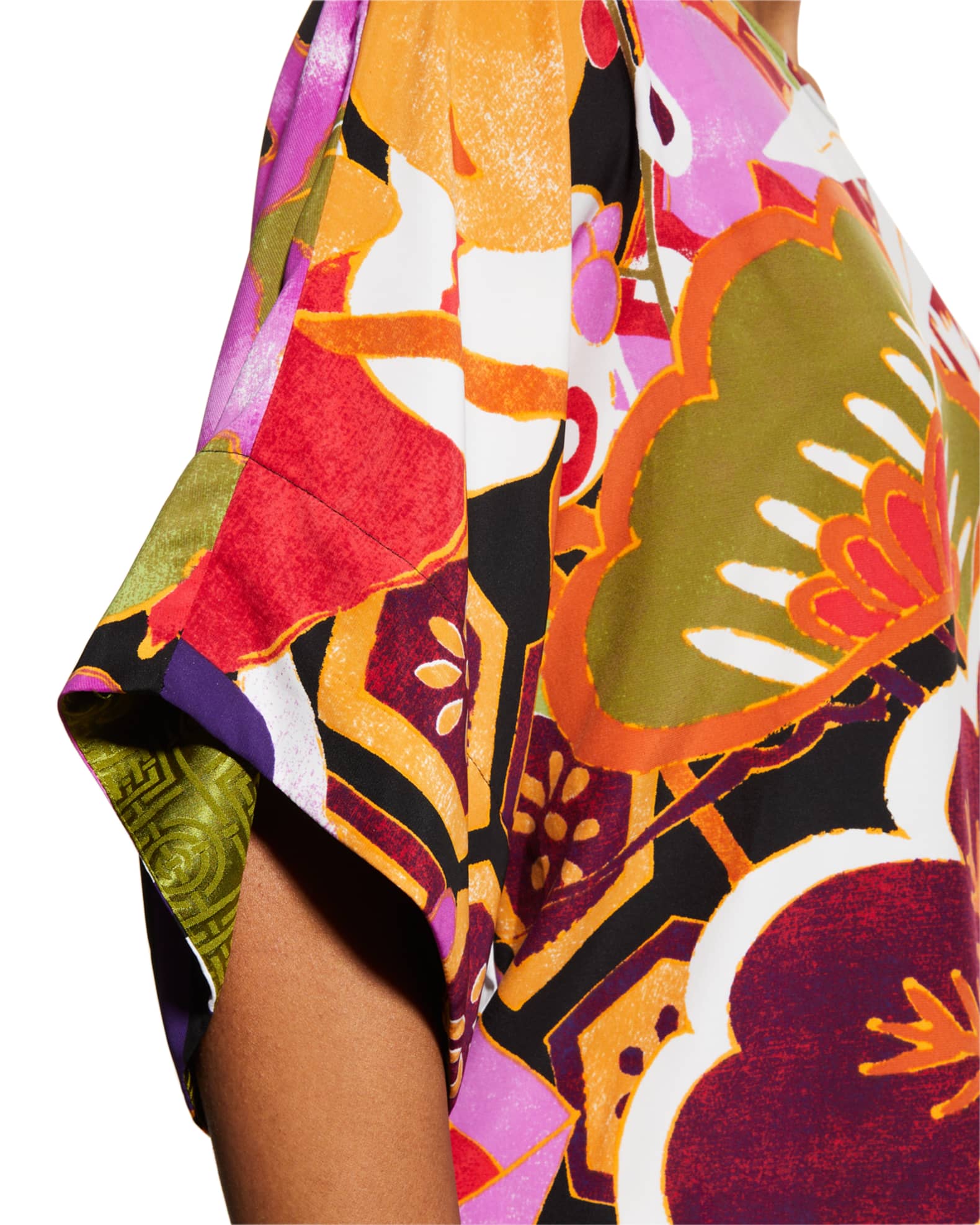 Natori Ikebana Cropped Floral-Print Pajama Set | Neiman Marcus