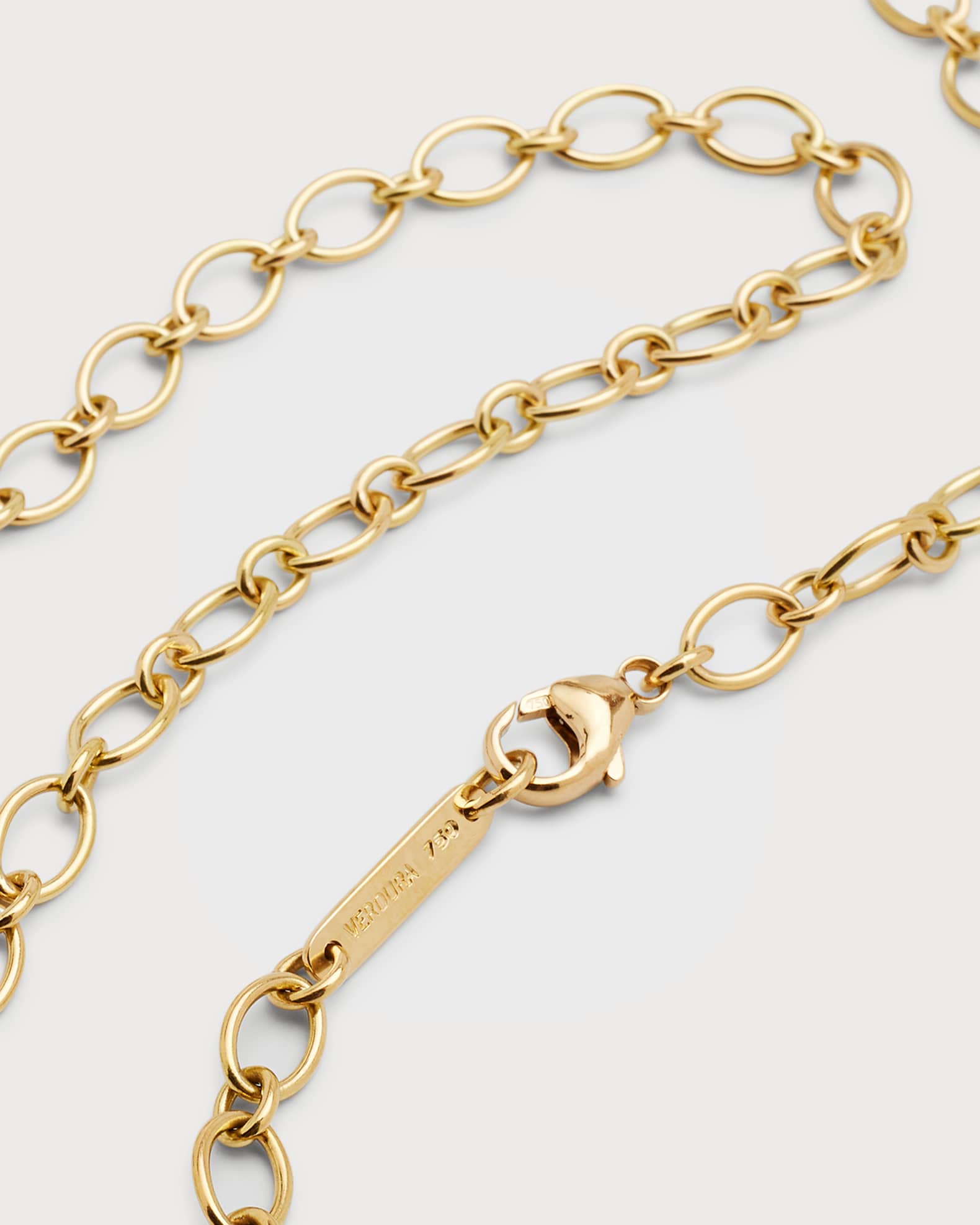 Verdura 18K Yellow Gold Black Spinel, Rubellite and Colored Stone ...