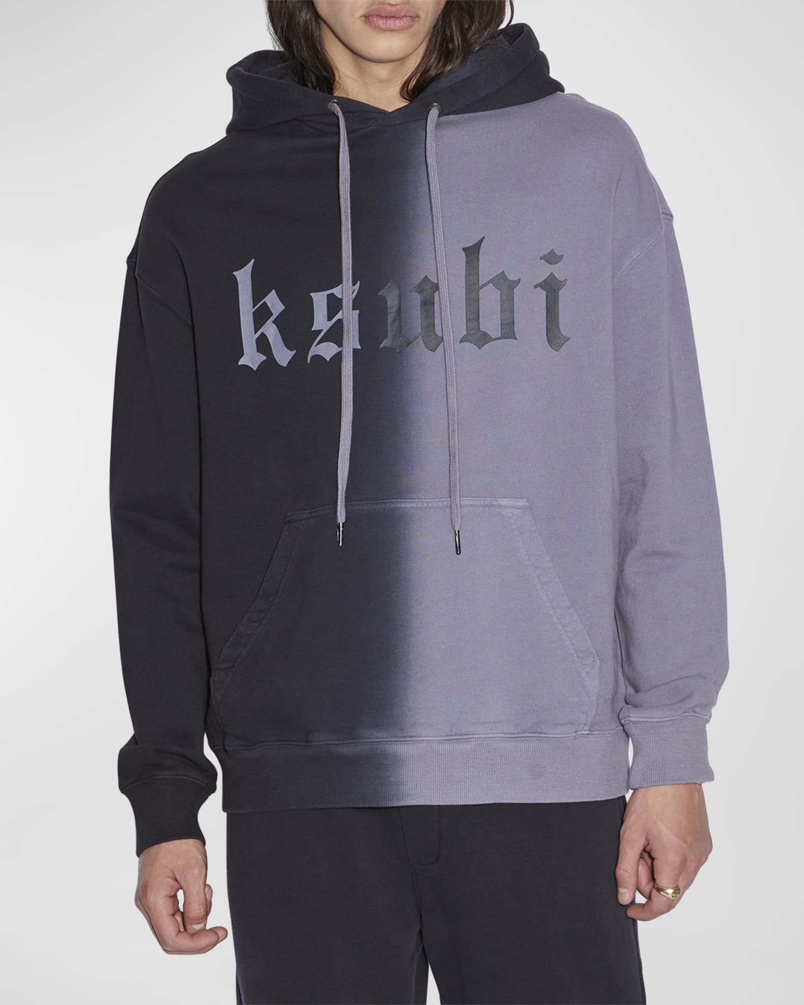 Ksubi Men's Kult Kash Two-Tone Logo Hoodie | Neiman Marcus