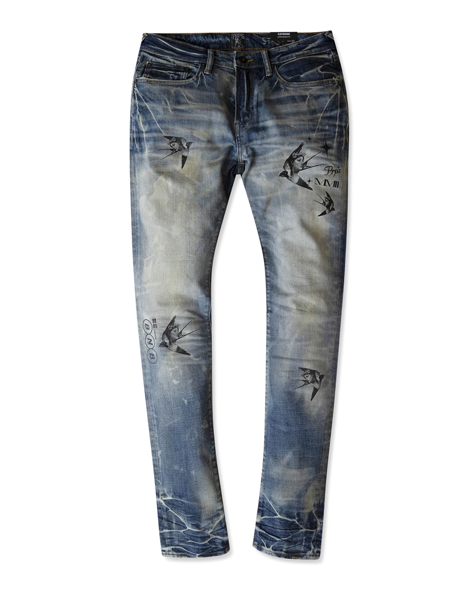 PRPS Men's Graphic Slim-Fit Jeans | Neiman Marcus