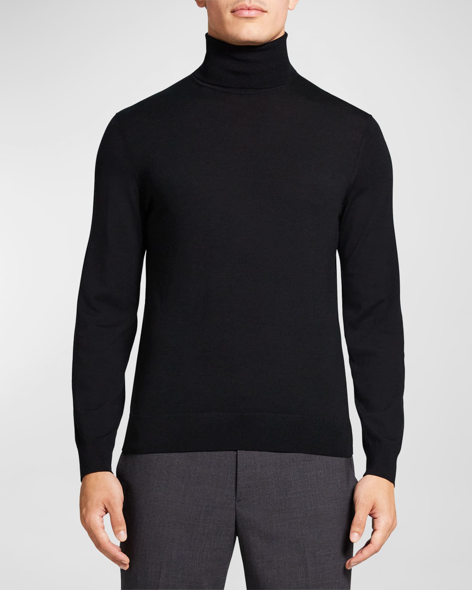 Theory Men's Wool Turtleneck Sweater | Neiman Marcus