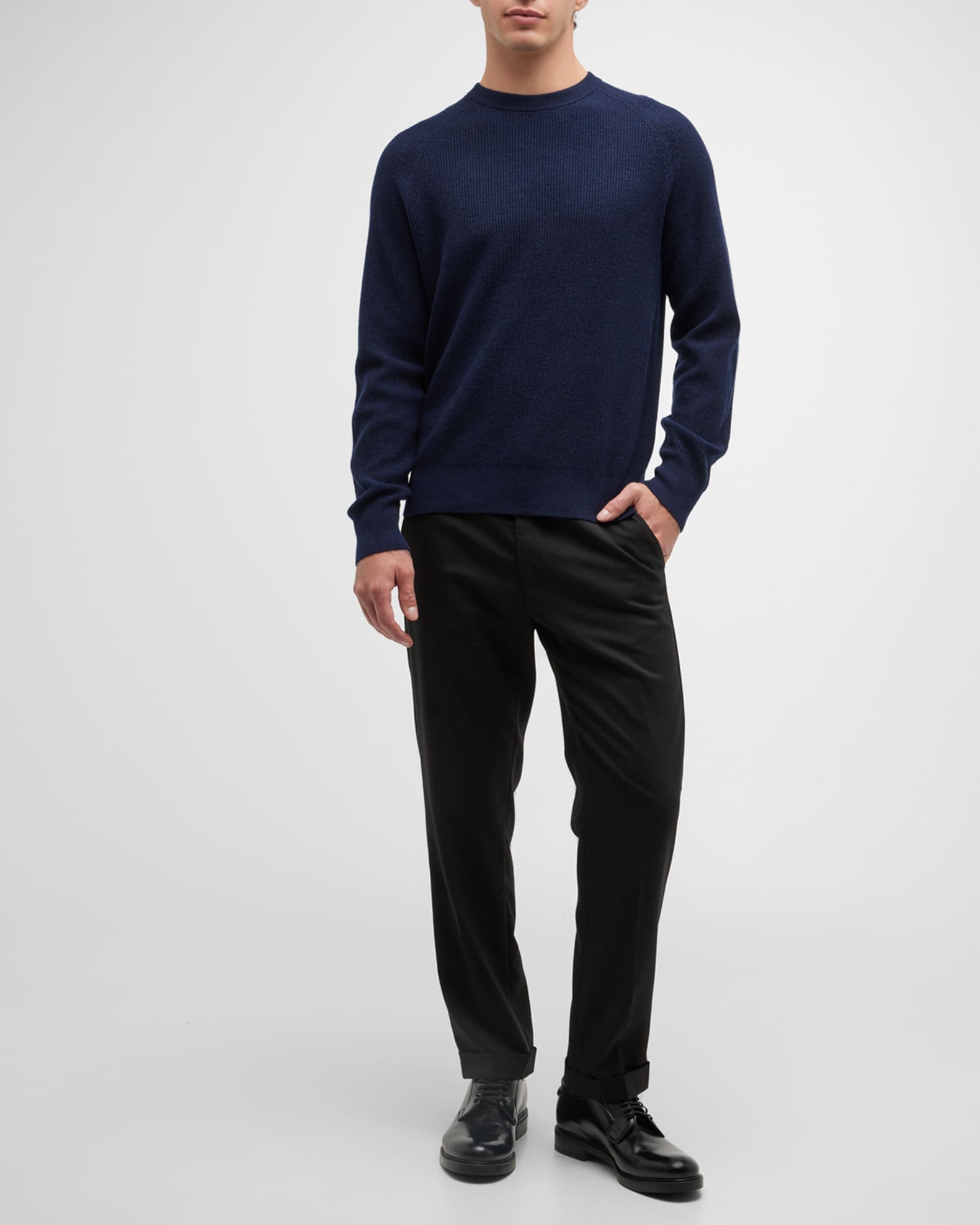 Theory Men's Toby Plush Knit Sweater | Neiman Marcus