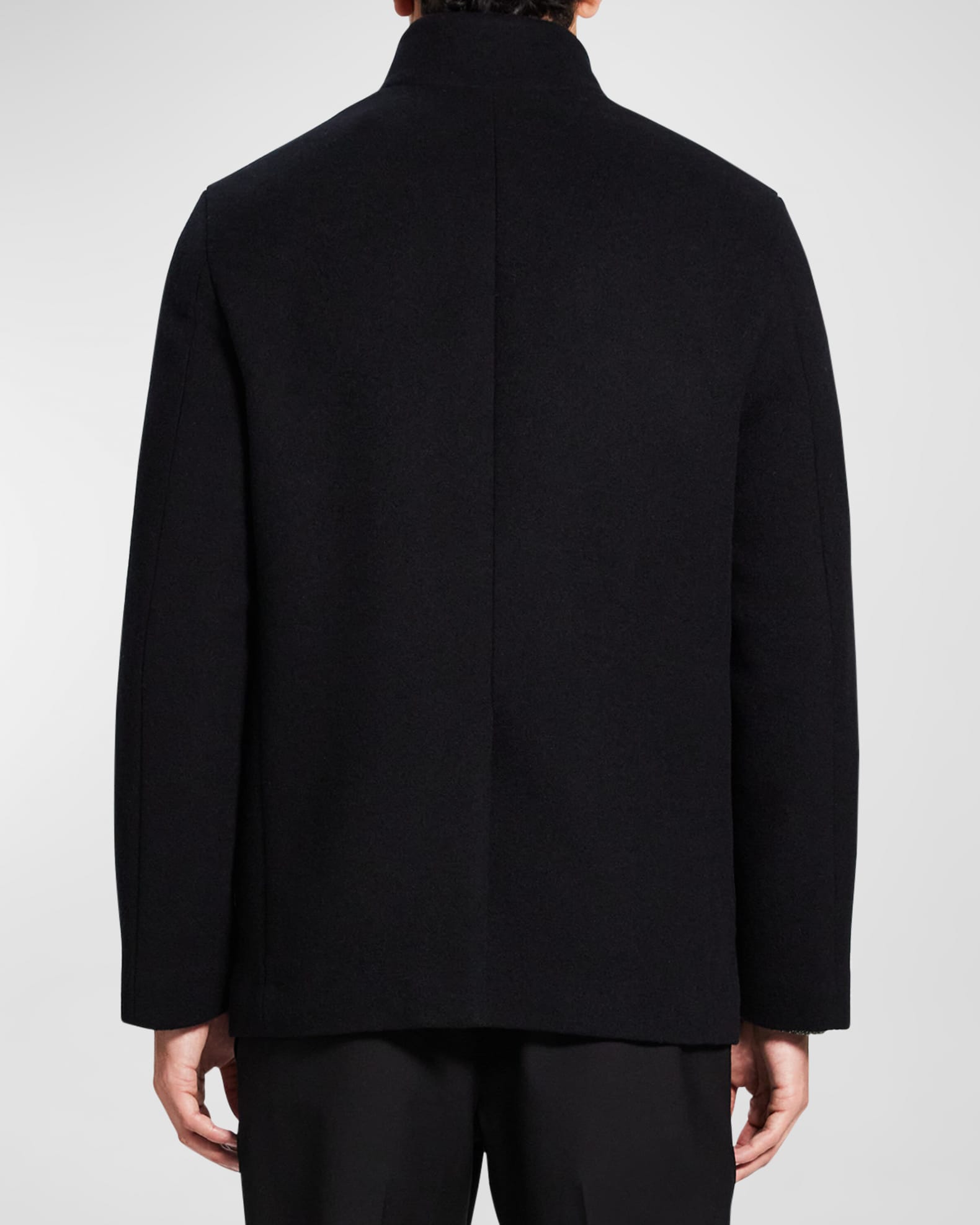 Theory Men's Clarence Recycled Wool Coat | Neiman Marcus