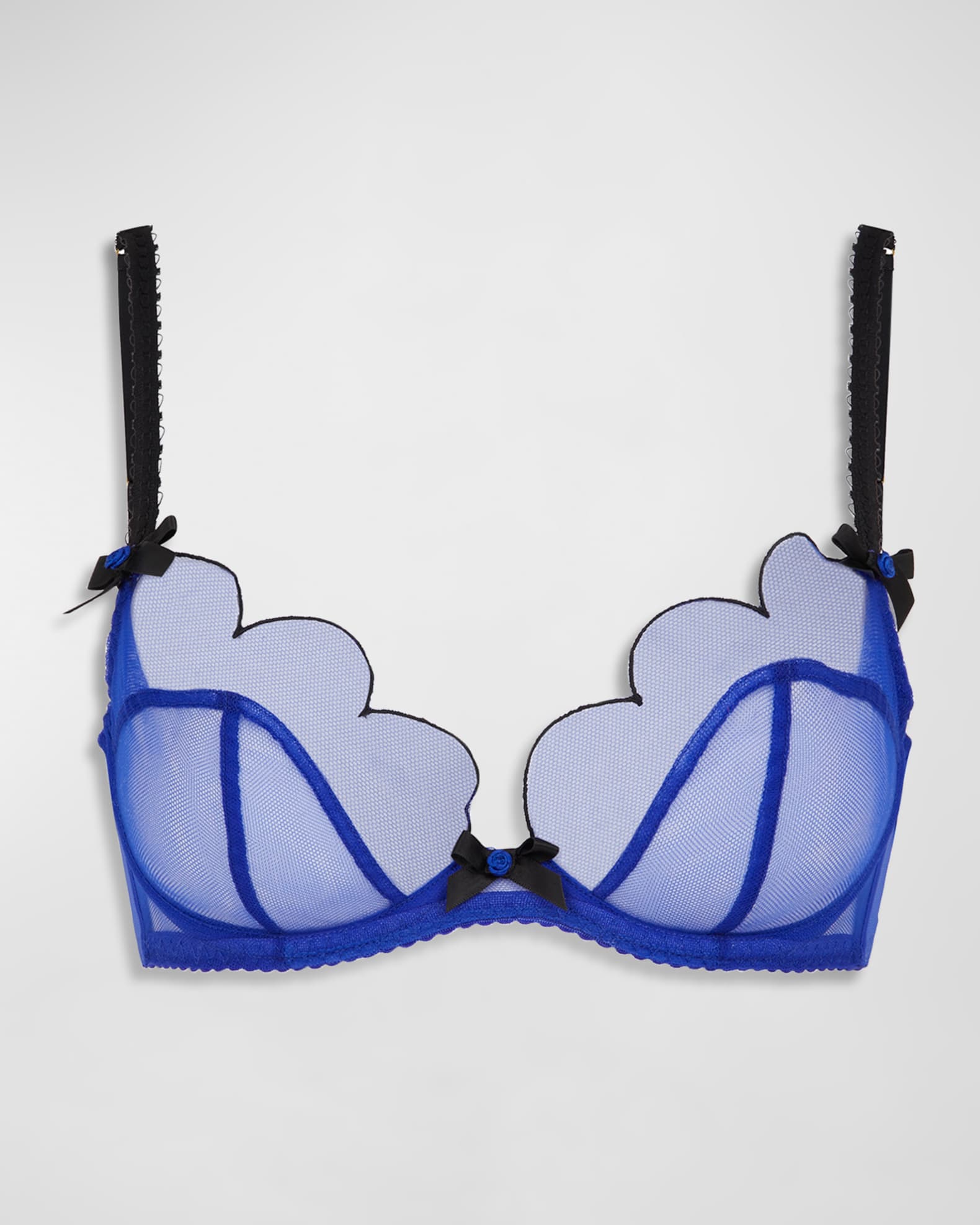 Agent Provocateur Lorna Scalloped Mesh Bra | Neiman Marcus