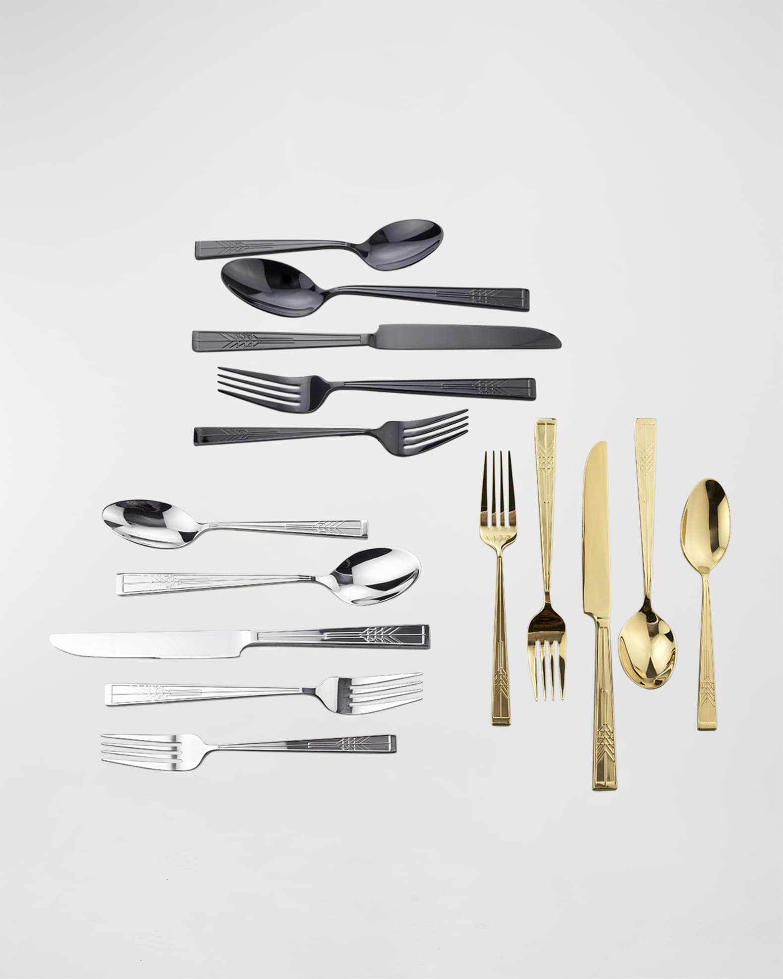 Ricci Silversmith 20-Piece Frank Lloyd Wrights Tree of Life Flatware ...