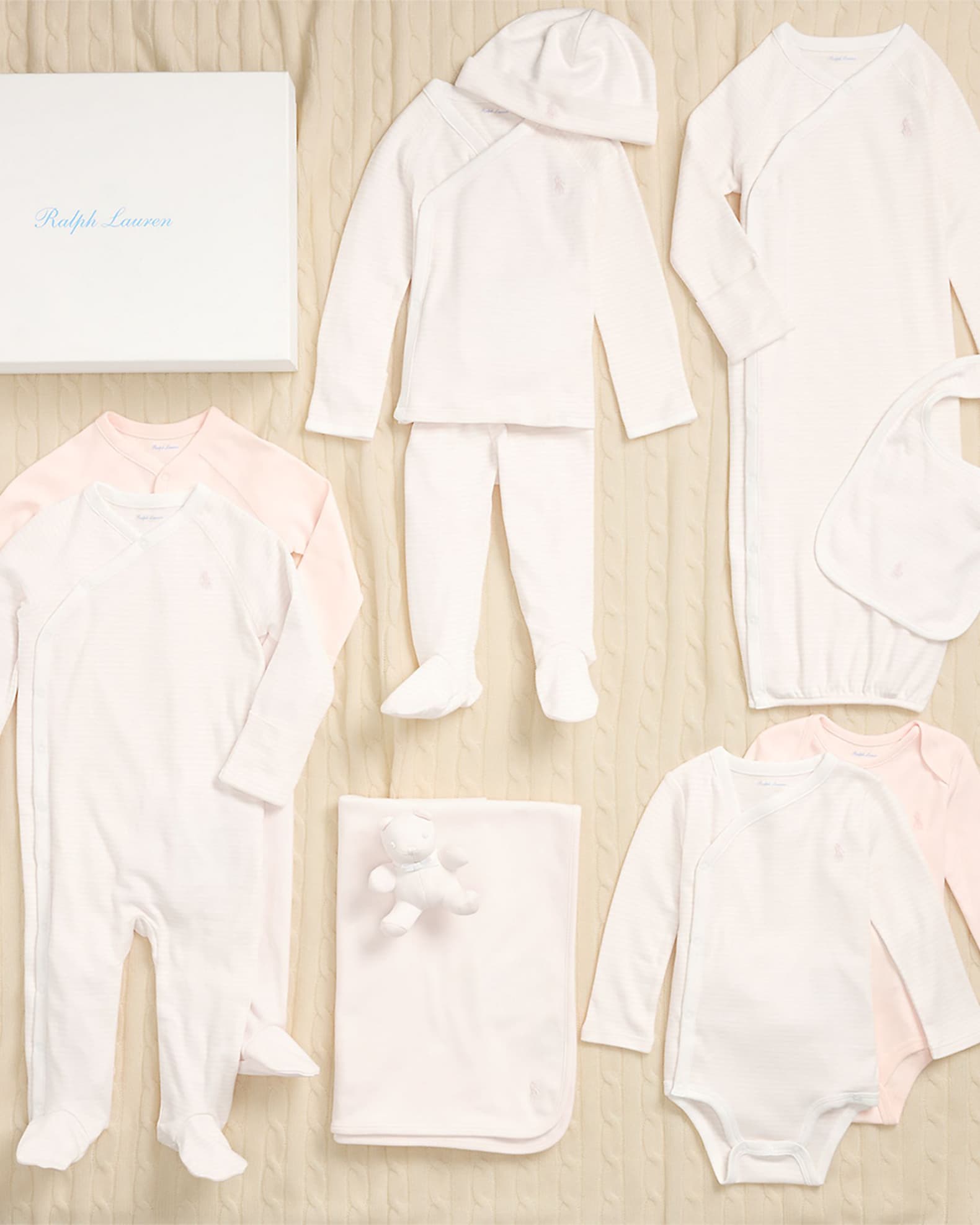 Polo Ralph Lauren Girl's 11-Piece Organic Cotton Essential Gift Box Set ...