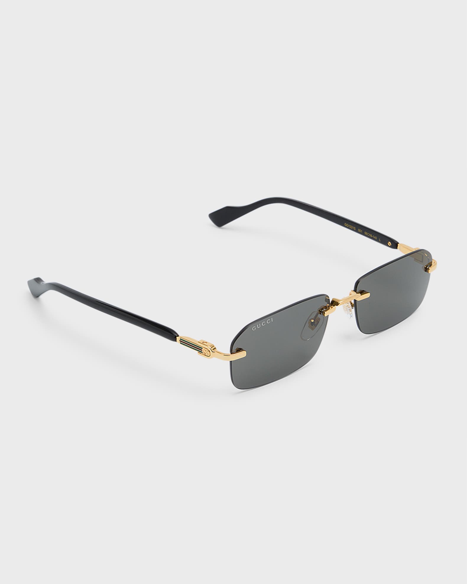 Gucci Men's Rimless Metal Rectangle Sunglasses | Neiman Marcus