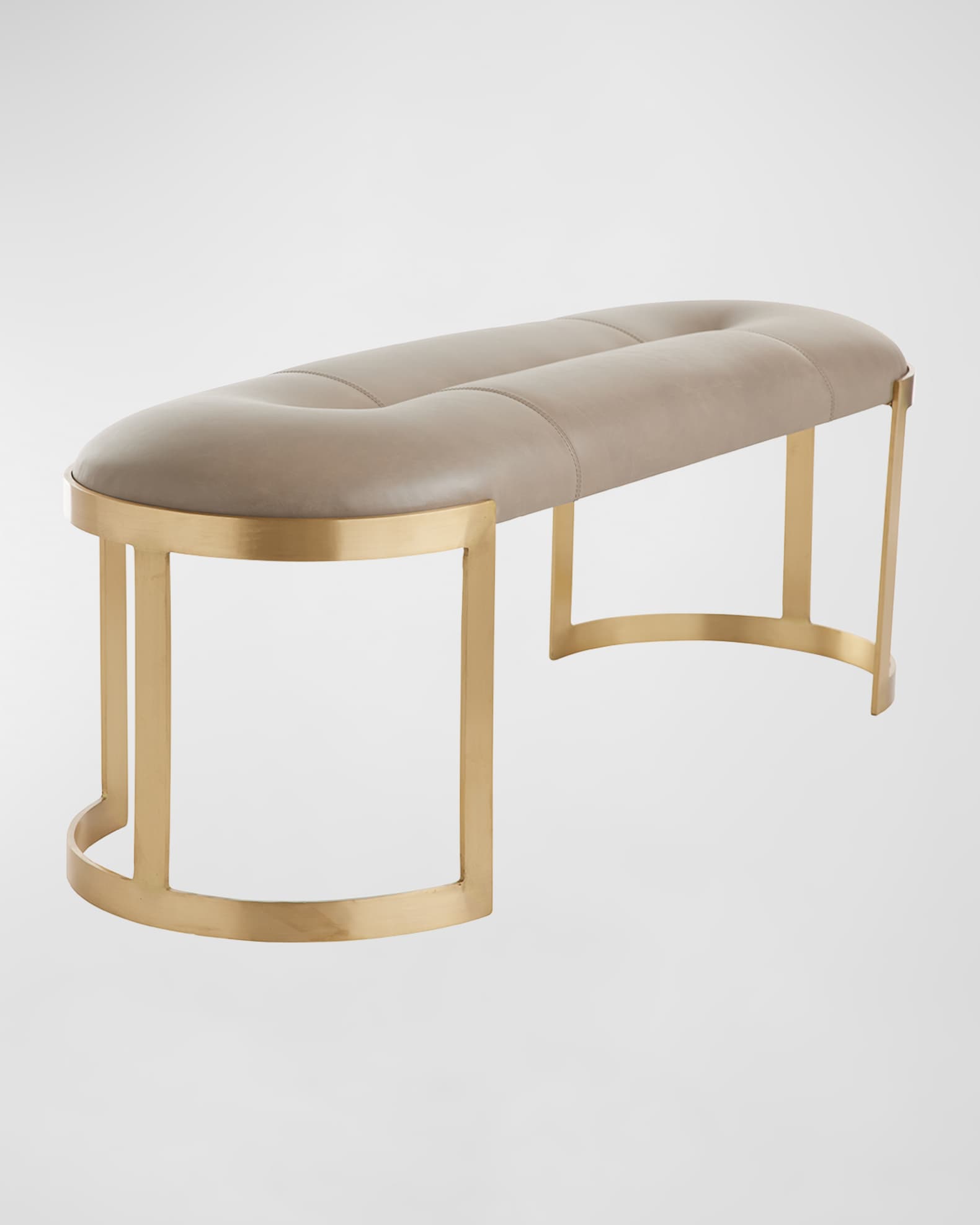 Arteriors Jessica Leather Bench, 52.5" | Neiman Marcus
