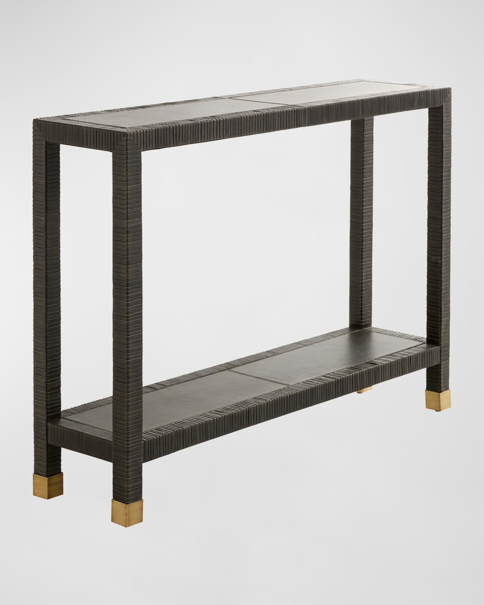 Arteriors Oswald Leather Console | Neiman Marcus