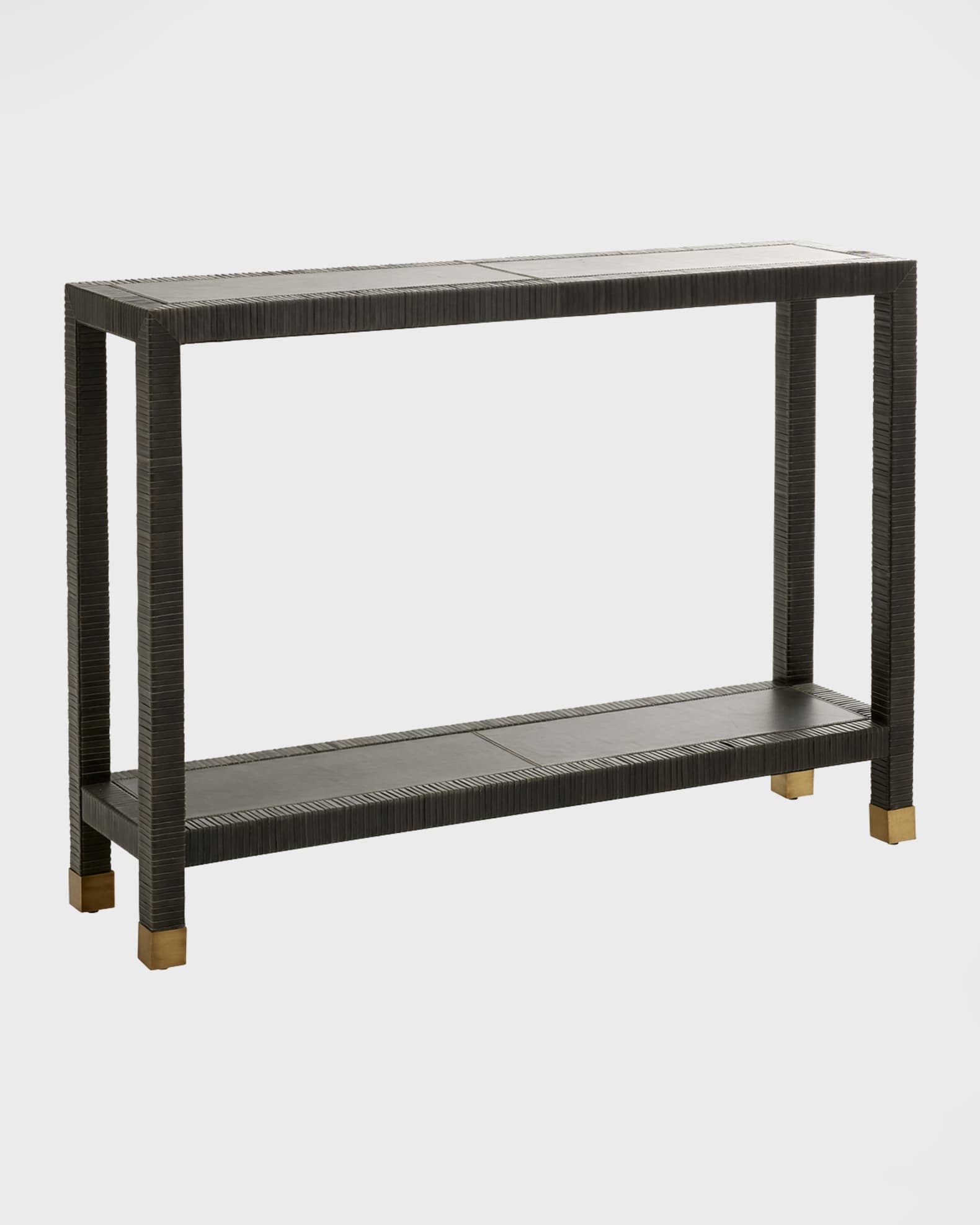 Arteriors Oswald Leather Console | Neiman Marcus