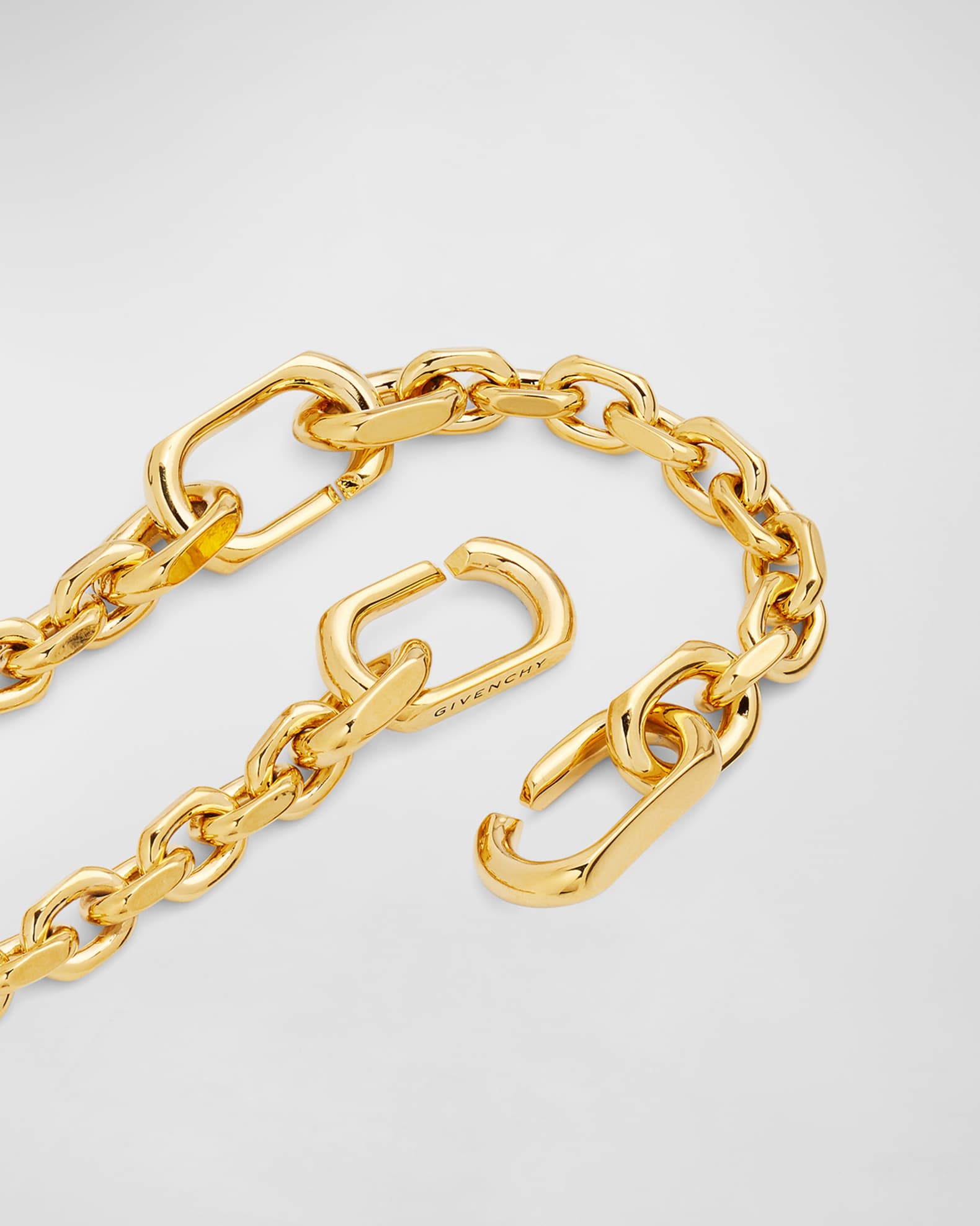 Givenchy Men's Small Gold-Tone Padlock Necklace | Neiman Marcus