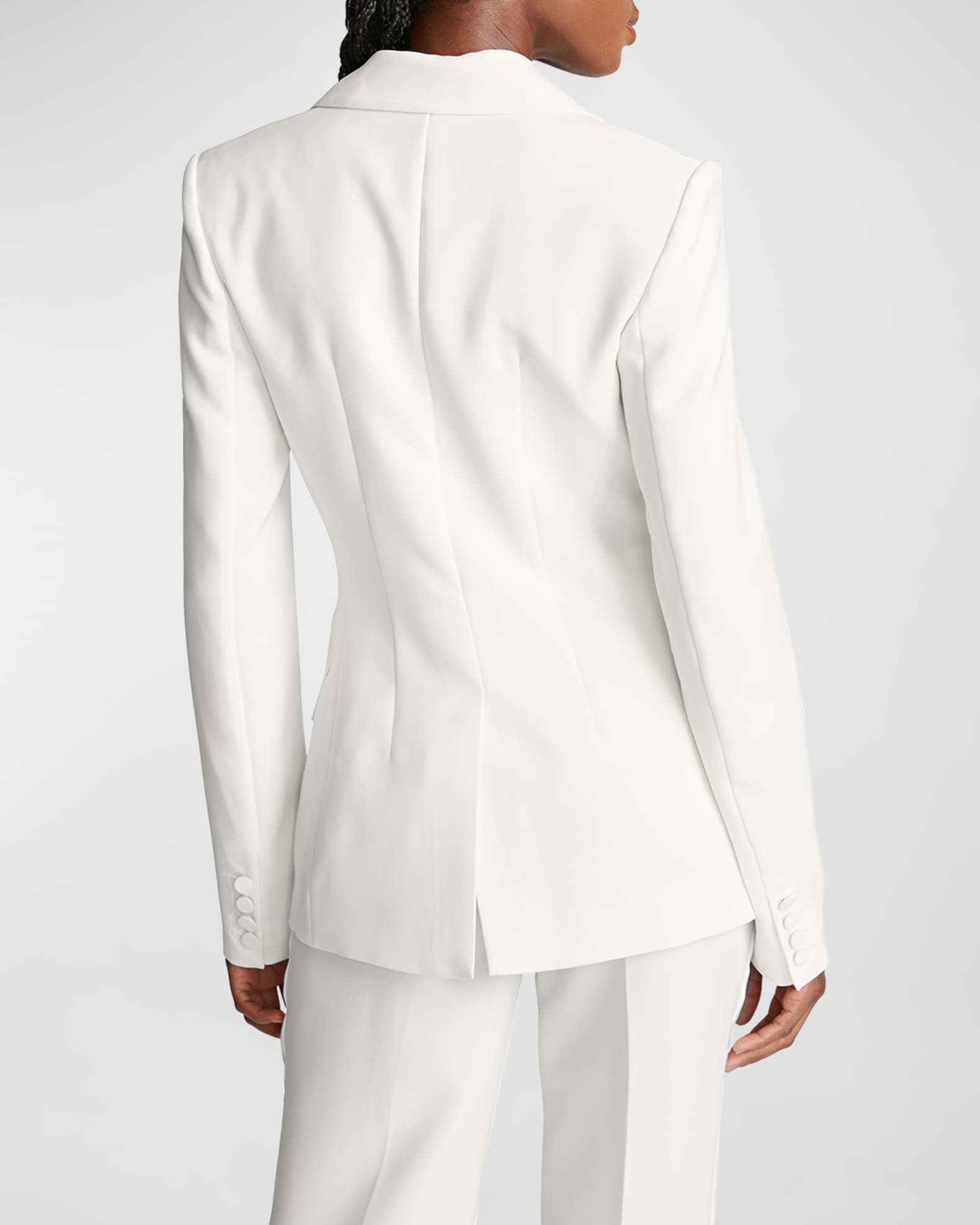 Halston Ulyssa One-Button Crepe Jacket | Neiman Marcus