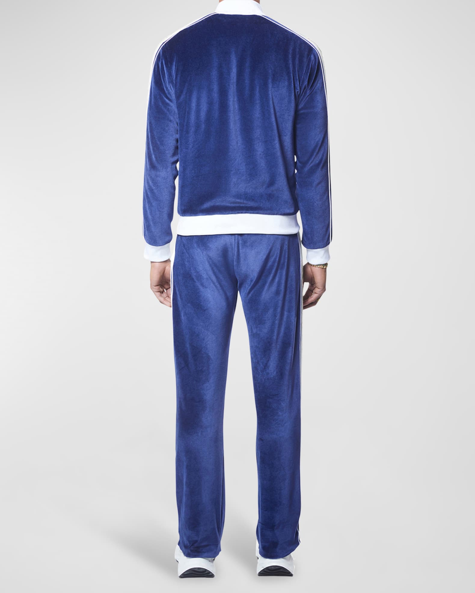CASABLANCA Men's Laurel Velour Track Jacket | Neiman Marcus