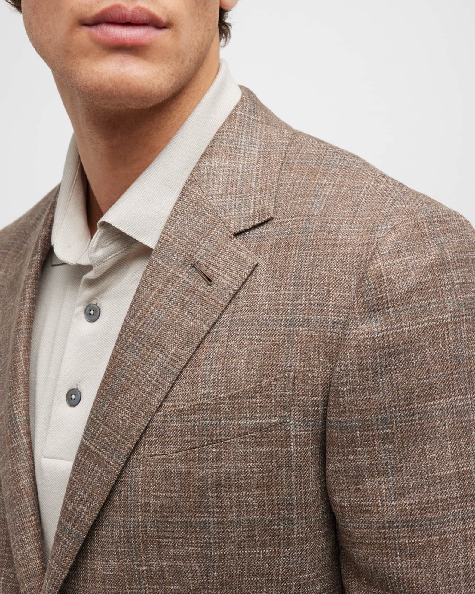 ZEGNA Men's Plaid Wool-Blend Sport Coat | Neiman Marcus