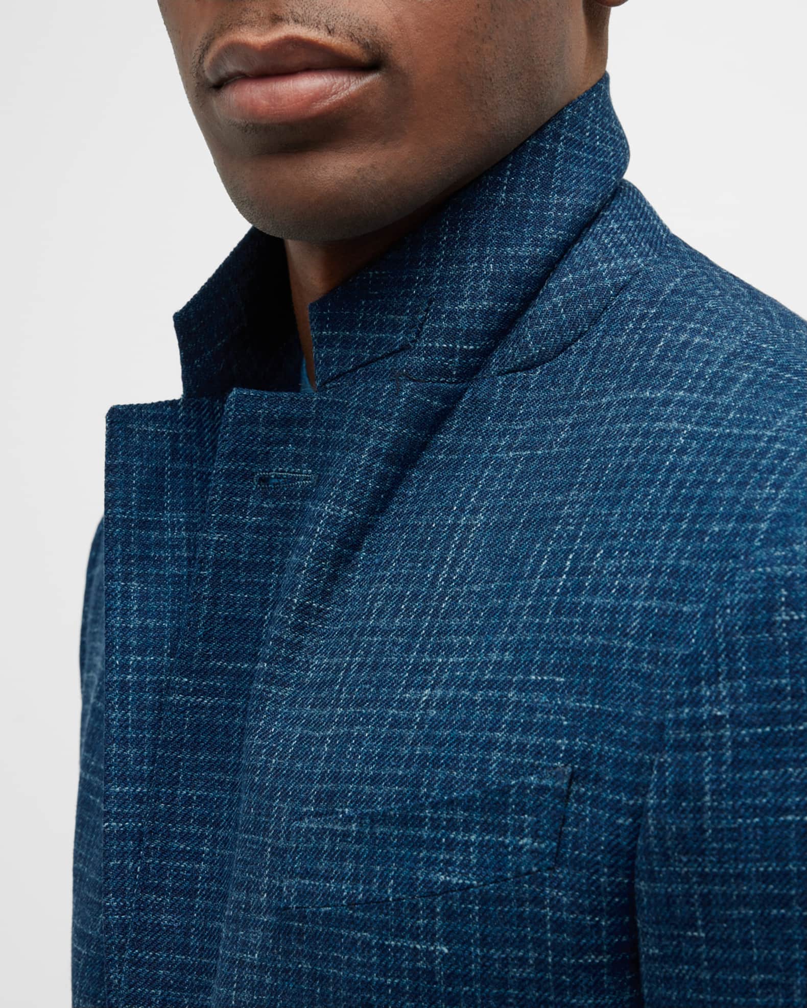 ZEGNA Men's Check Wool-Blend Sport Coat | Neiman Marcus