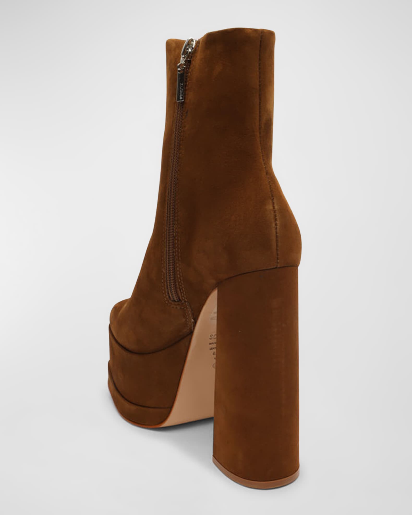 Schutz Selene Suede Platform Ankle Boots | Neiman Marcus