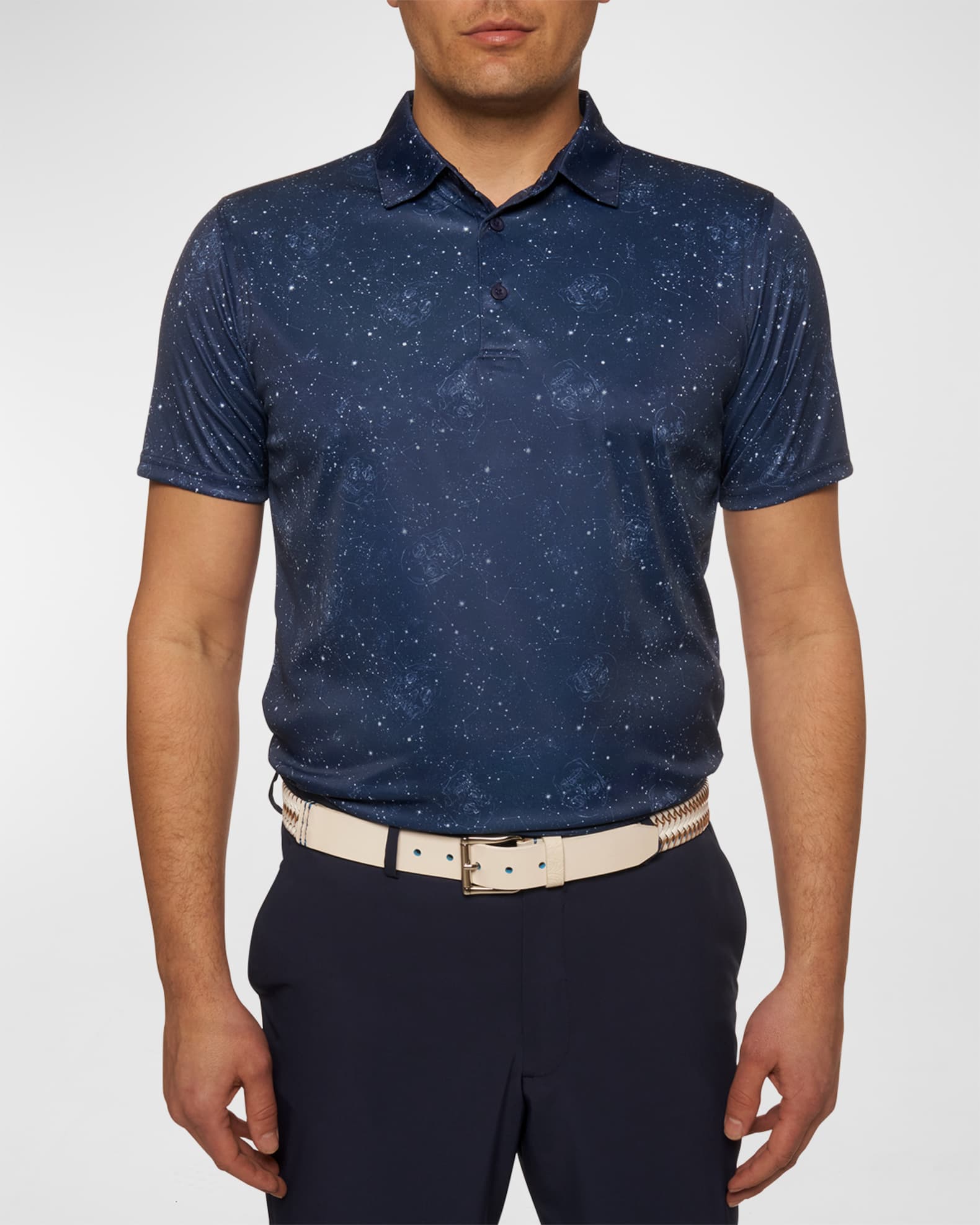 Robert Graham Men's Constellation Performance Polo Shirt | Neiman Marcus