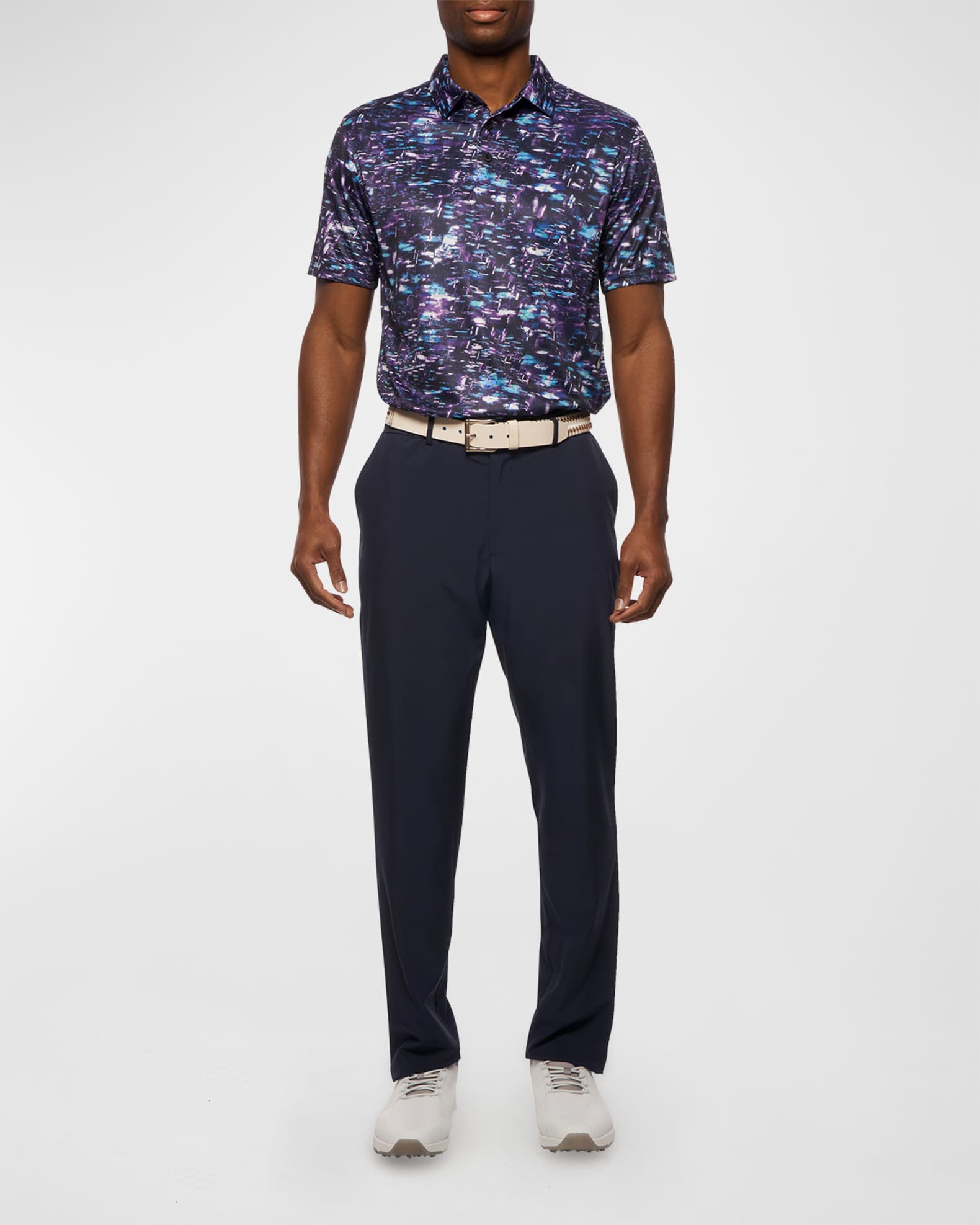 Robert Graham Men's Syfy Performance Polo Shirt | Neiman Marcus