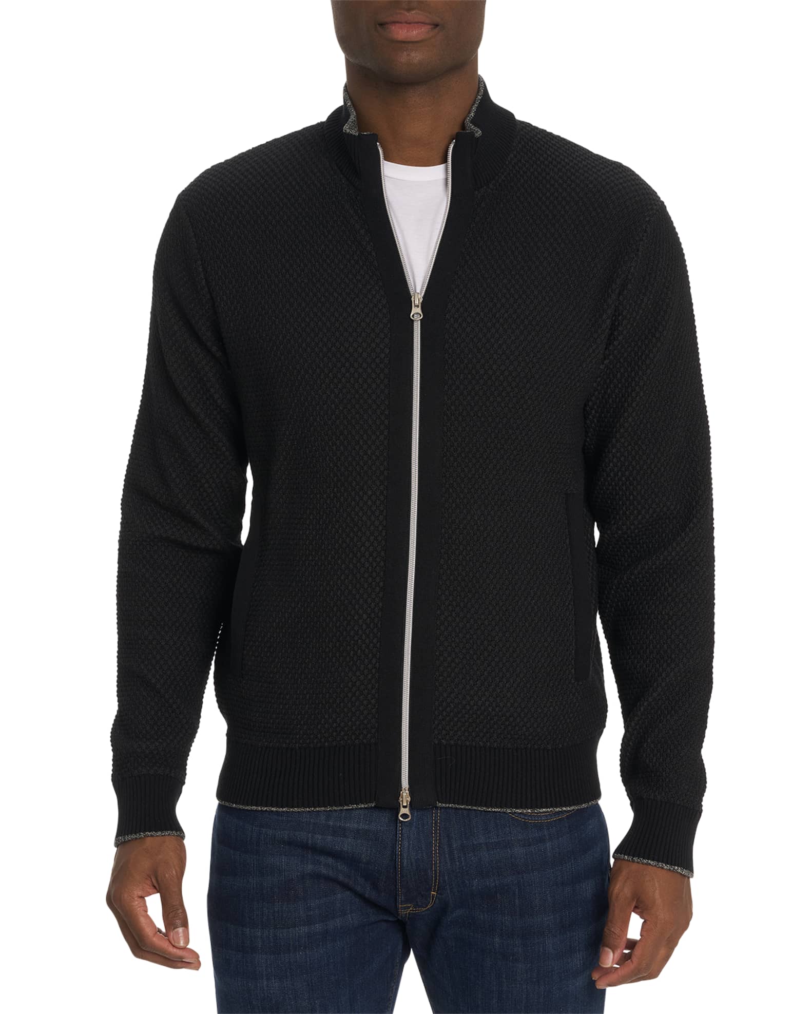 Robert Graham Men's Buzz Full-Zip Sweater | Neiman Marcus