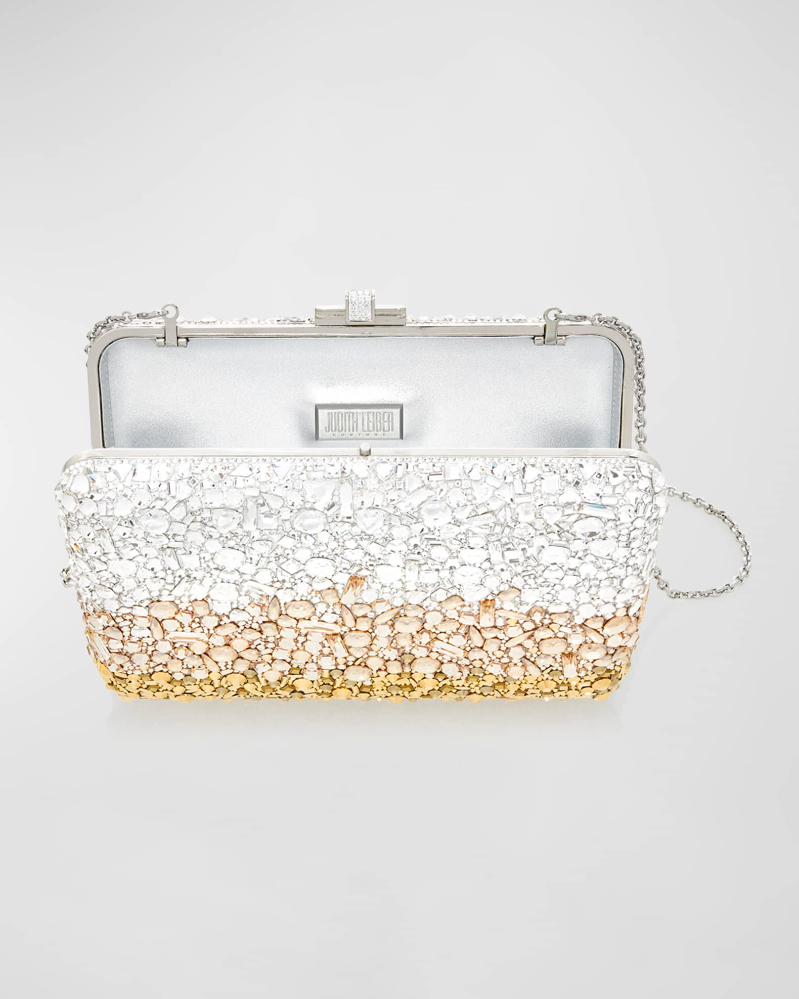 Judith Leiber Couture Effervescent Crystal Slim Clutch Bag | Neiman Marcus