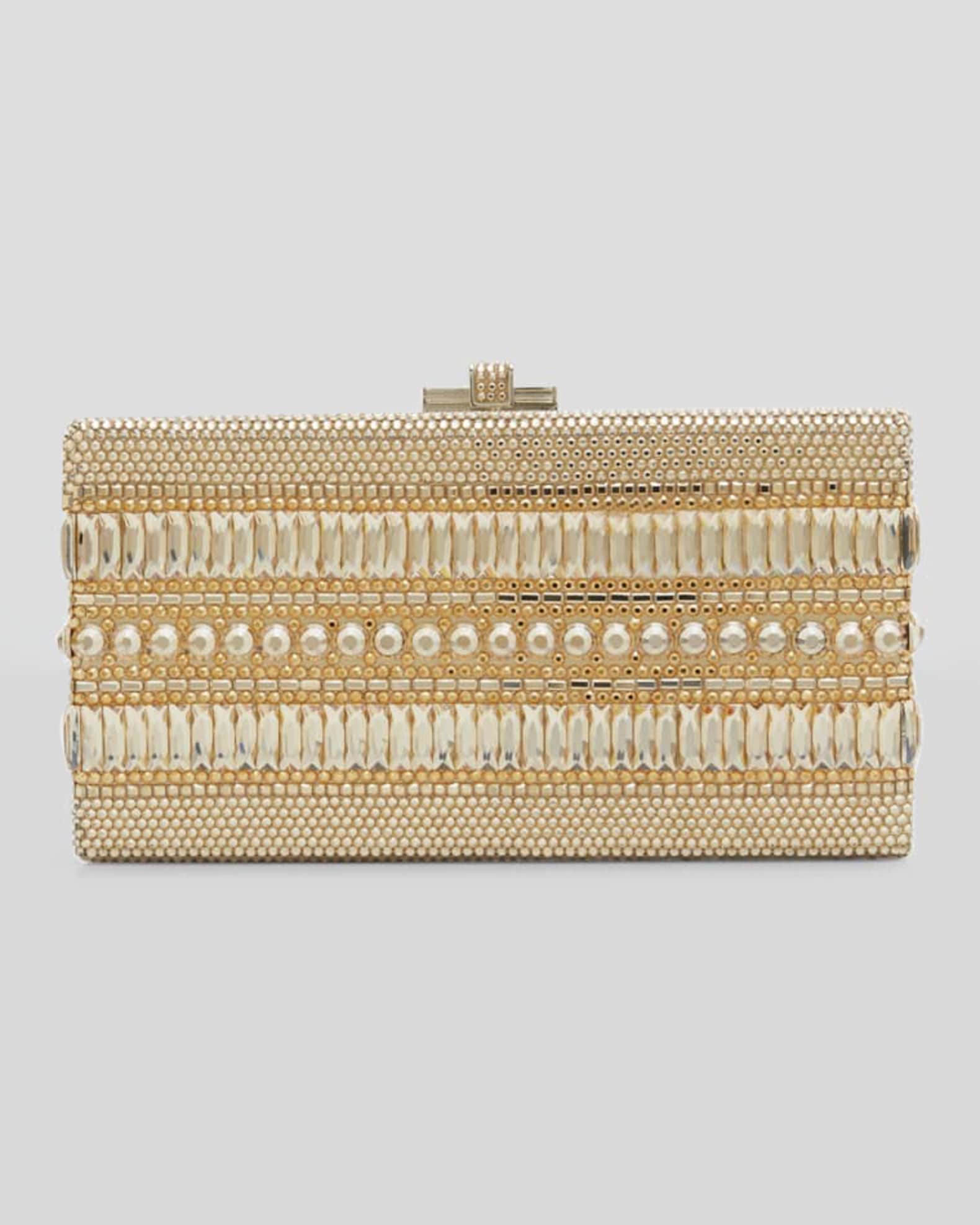 Judith Leiber Couture Sleek Rectangle Crystal Minaudiere | Neiman Marcus