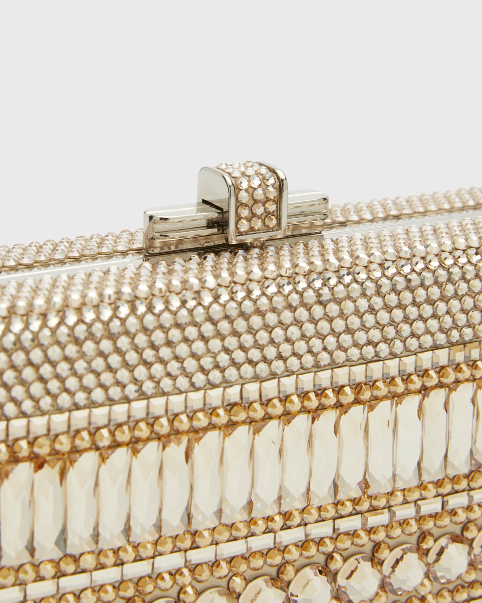 Judith Leiber Couture Sleek Rectangle Crystal Minaudiere | Neiman Marcus